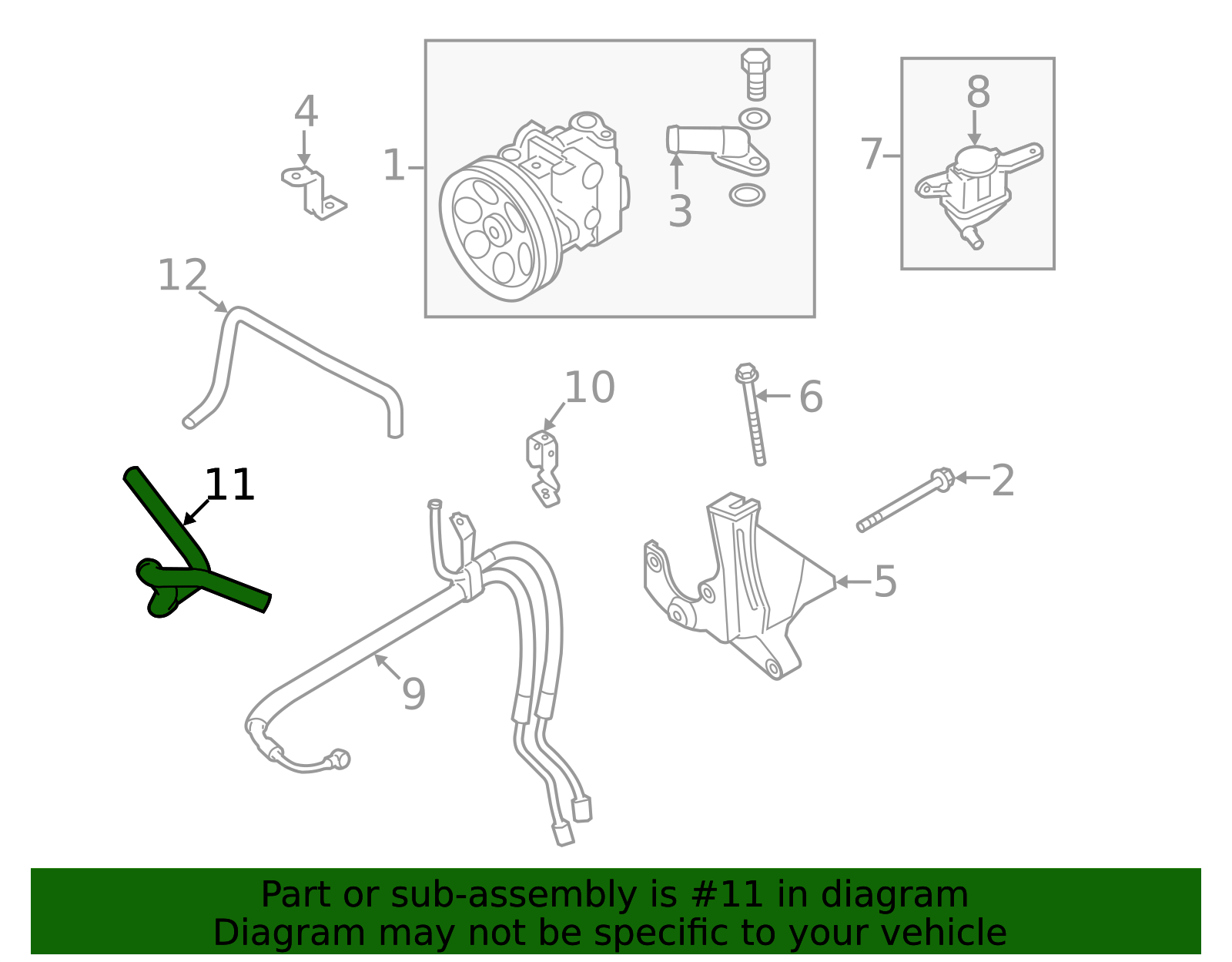 2008-2011 Subaru Impreza Suction Hose 34611AG010 | Subaru Parts Quick