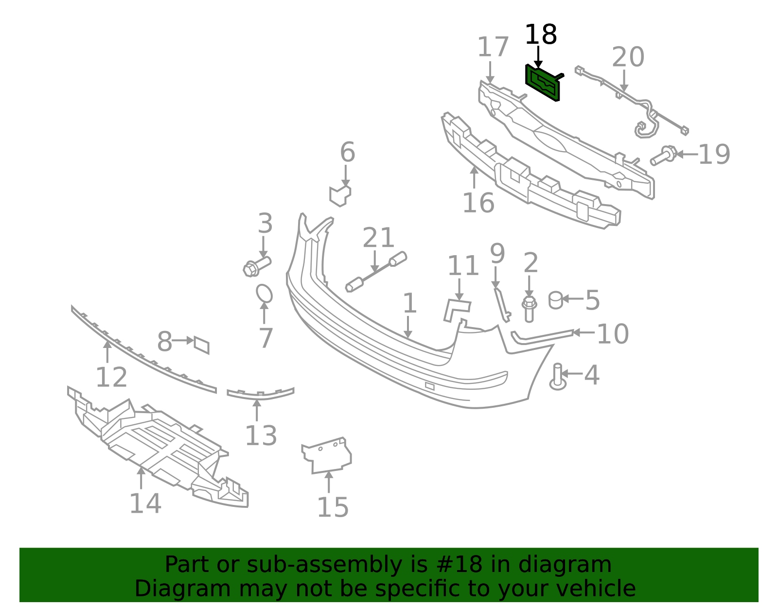 2009-2012 Hyundai Elantra Stay Bracket 86641-2L310 | QuirkParts