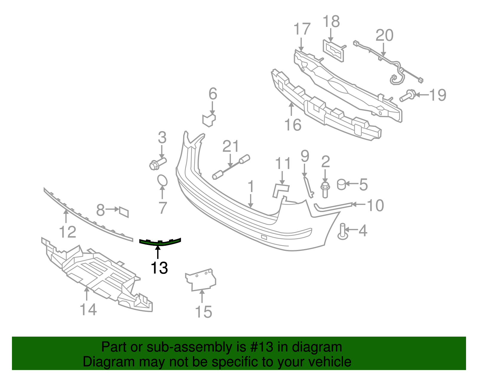 2009-2012 Hyundai Elantra Chrome Strip 86681-2L300 | OEM Parts Online