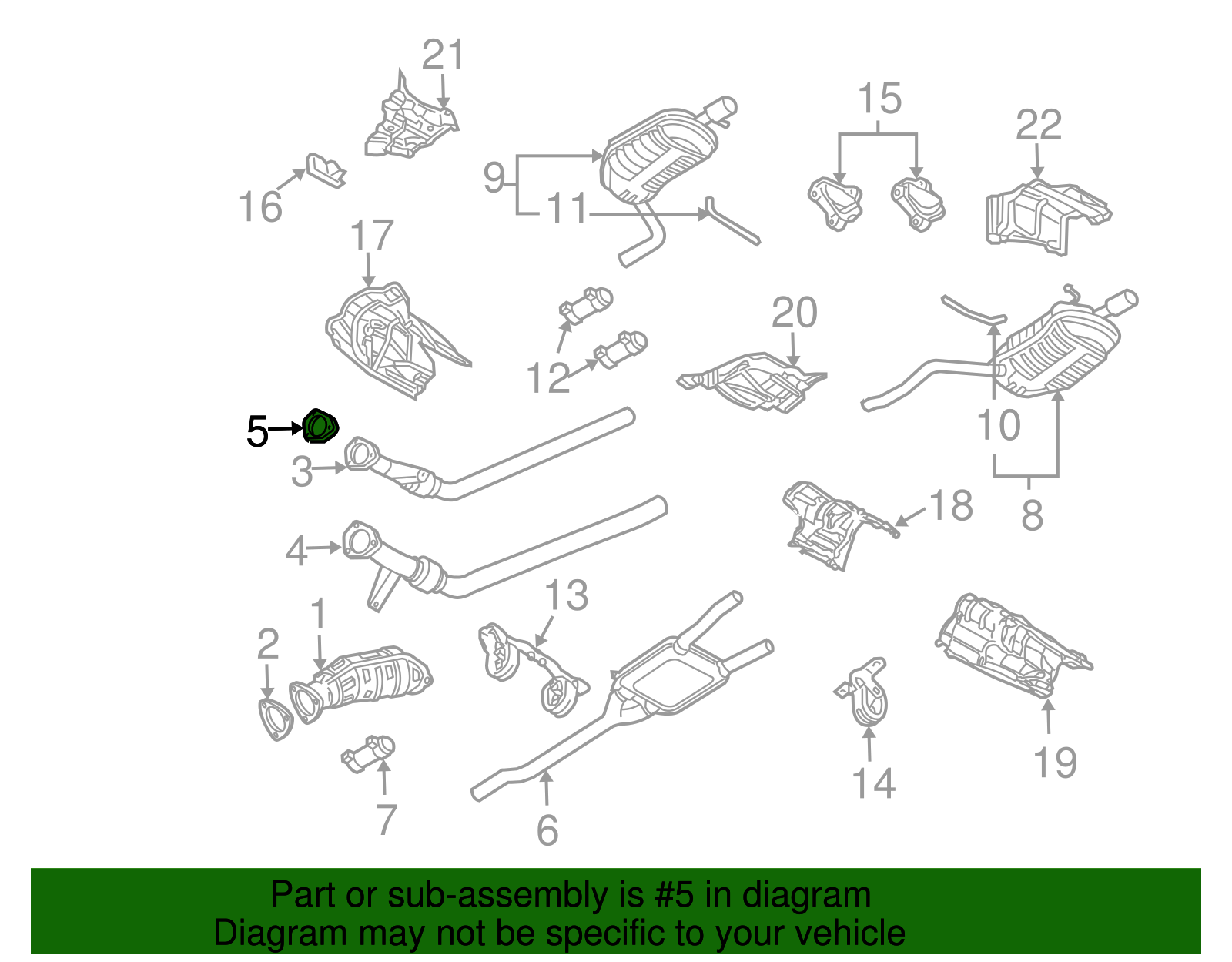 1H0-253-115 - Gasket 1997-2009 Audi | Audi OEM Parts Guy