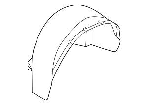 30678553 - Wheelhouse Liner - 2008-2016 Volvo XC70 | Volvo OEM Parts Direct