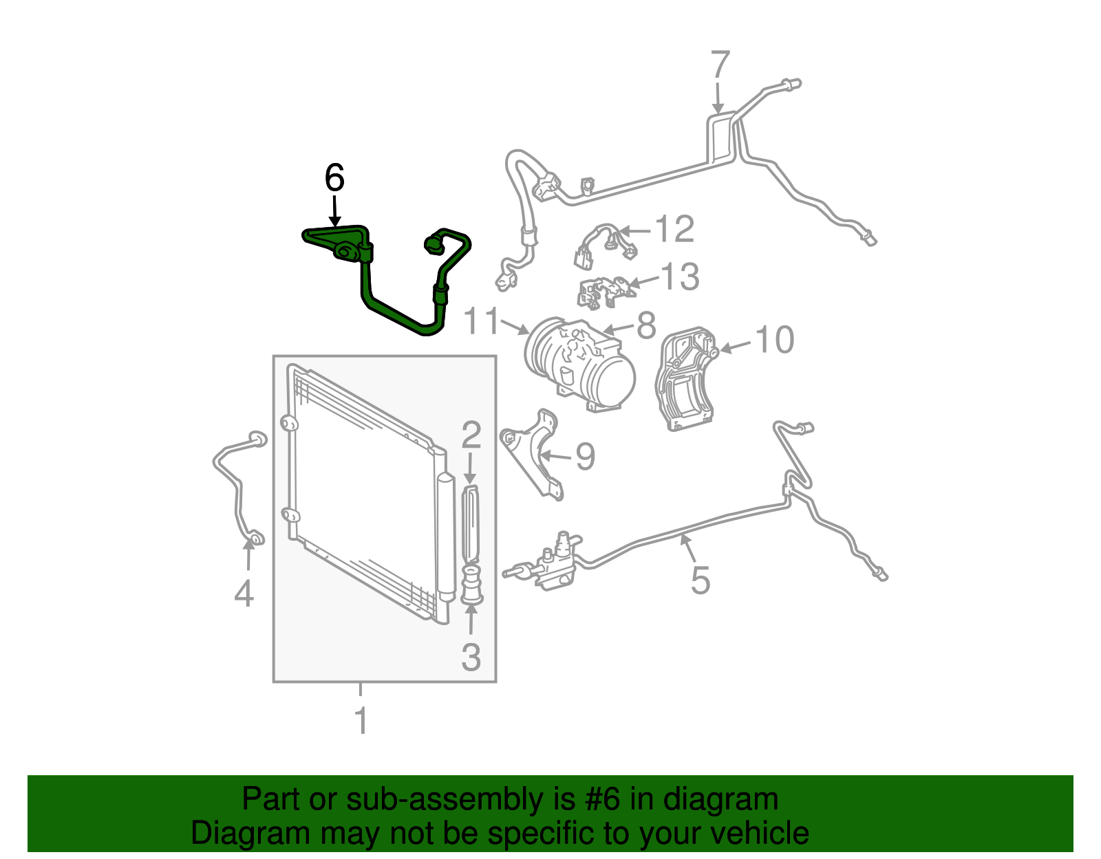 2007-2010 Toyota Sienna Discharge Hose 88703-08050 | Toyota Parts Center