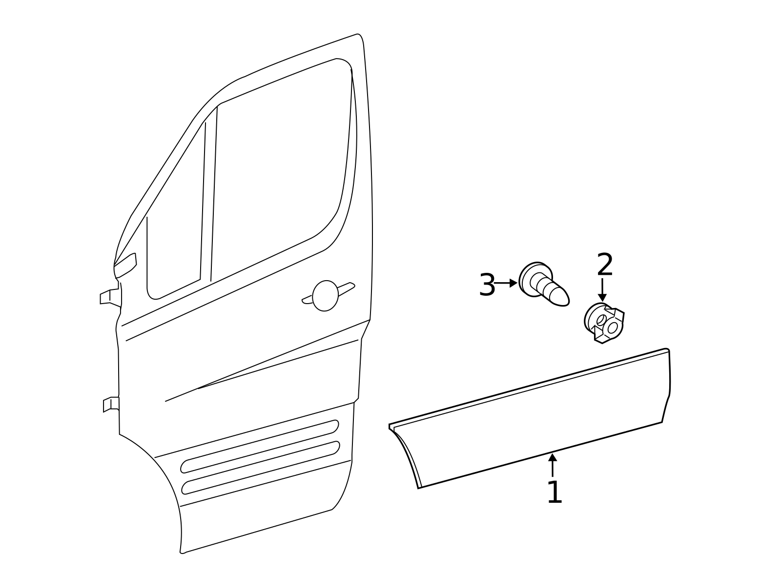 910-690-02-00-9K83 - Door Molding 2019-2024 Mercedes-Benz | Mercedes ...