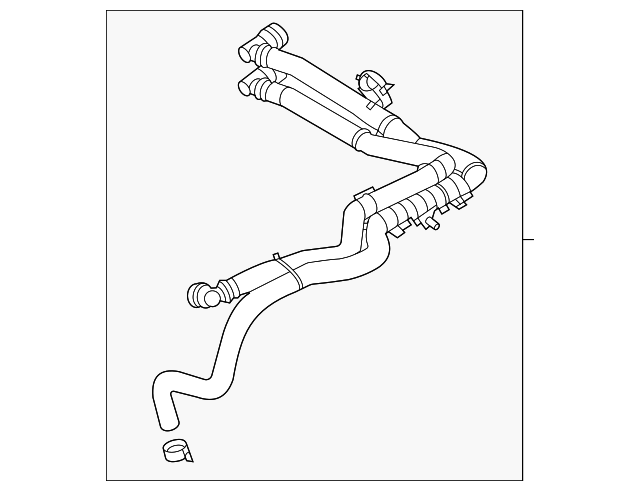 2021-2025 Ford F-150 Radiator Coolant Hose ML3Z-8260-H | Ford OEM Parts ...