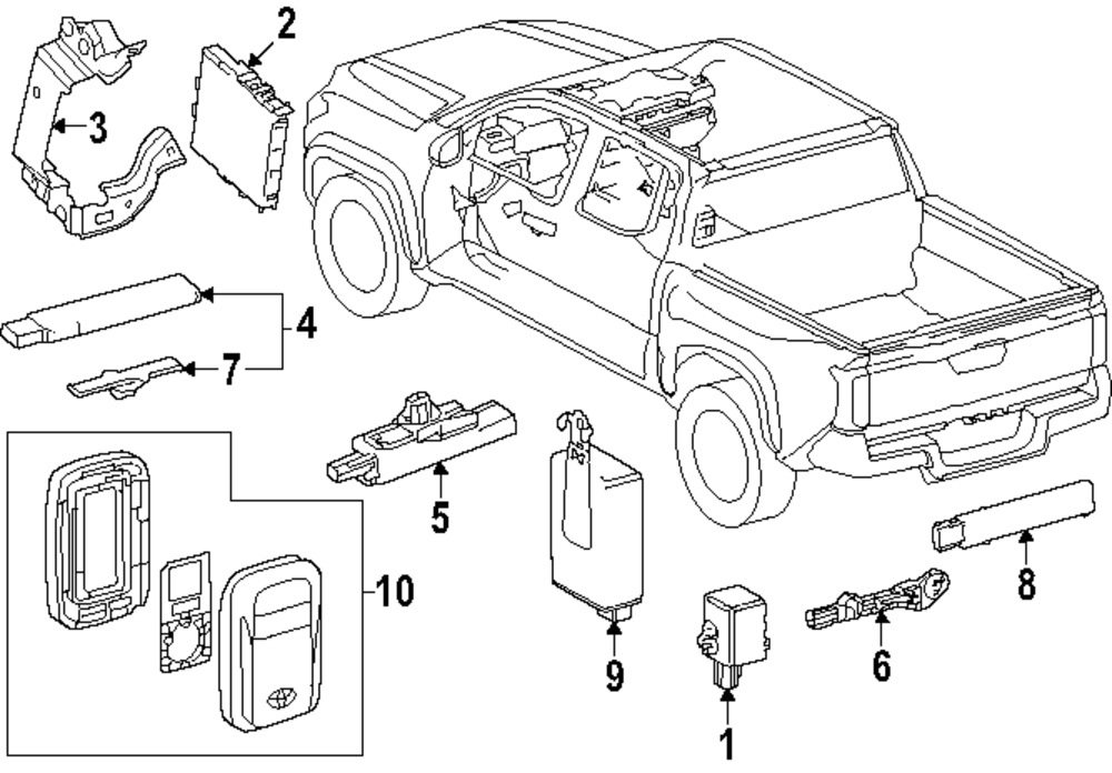 2024-2025 Toyota Tacoma Keyless Entry Module 899H0-AK040 | Olathe Toyota