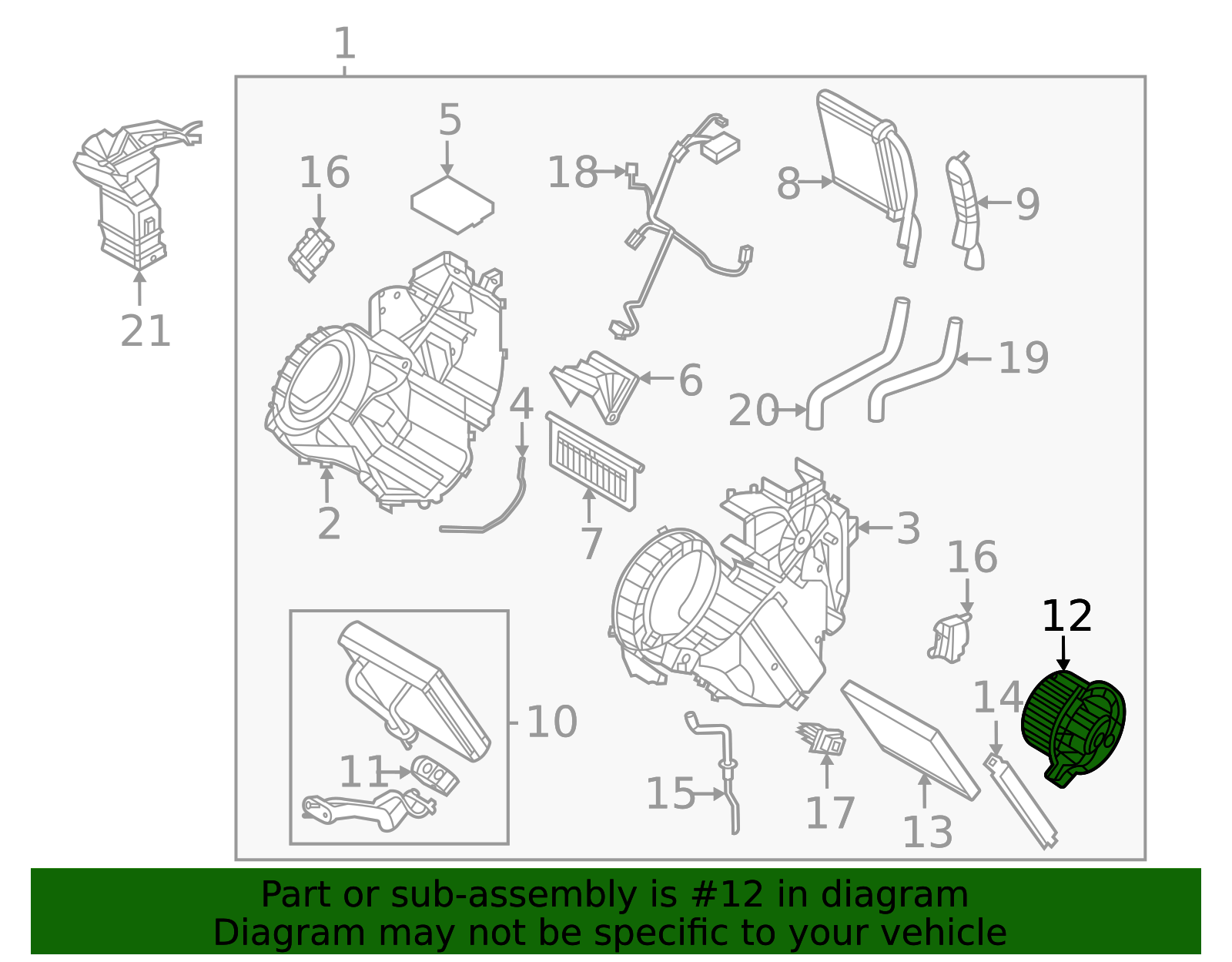 2022-2025 Kia Carnival Blower Motor 97945-S8000 | TascaParts.com