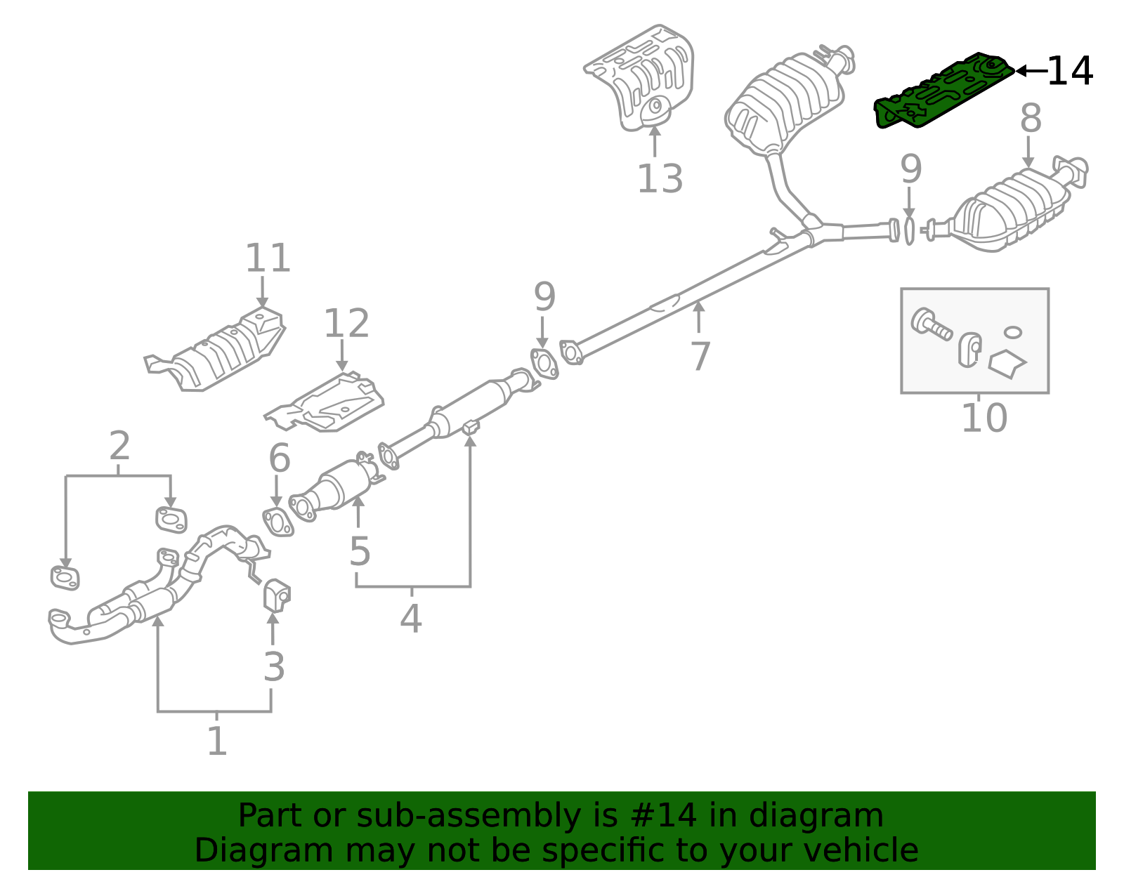 28795-3R100 - Heat Shield 2014-2016 Kia Cadenza | Kia.Parts Store
