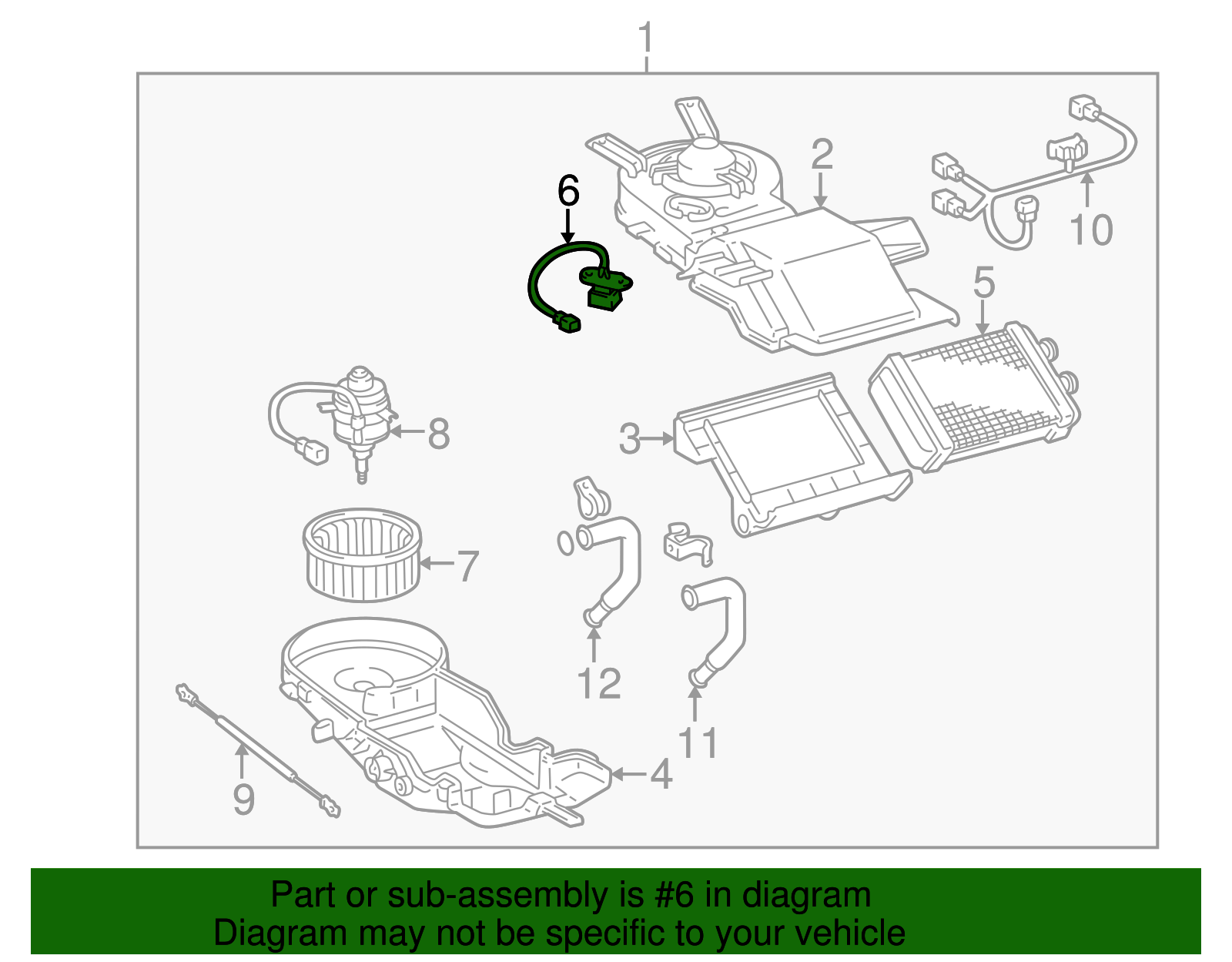 1996-2004 Toyota HVAC Blower Motor Resistor 87138-35070 | Toyota Parts ...