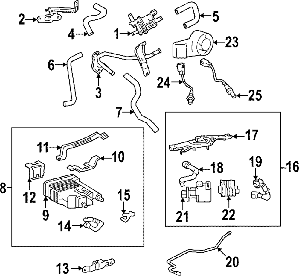 2022-2025 Toyota 2022-2024 Toyota - Oxygen Sensor 89467-0C130 | Sparks ...