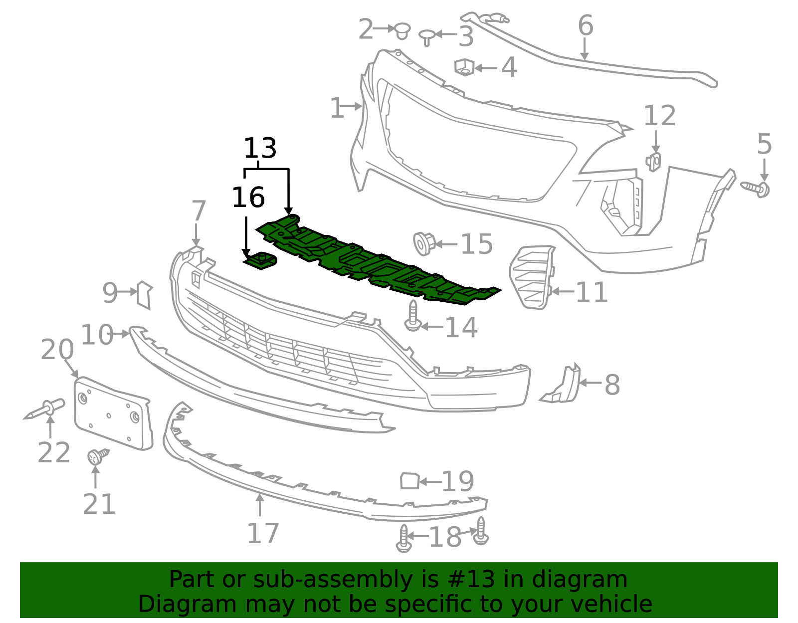 23273931 - Front Compartment Air Deflector 2019-2023 Cadillac XT4 ...