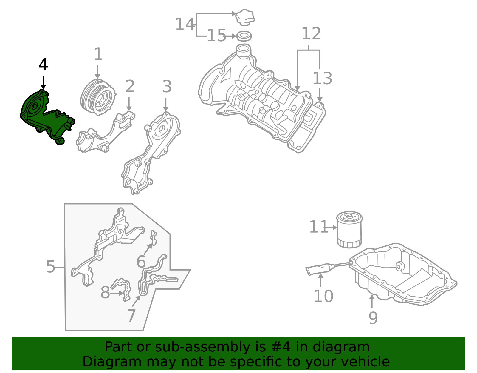kj0110520b - Mazda Engine Timing Cover 1995-2002 Mazda Millenia ...