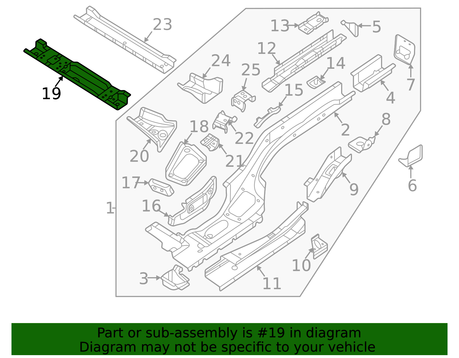 3QF-803-531 - 2018-2025 Volkswagen - Frame Side Member Cross-Member ...