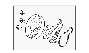 OEM 2012-2015 Honda Civic Water Pump 19200-R1A-A01 | Honda Automotive Parts