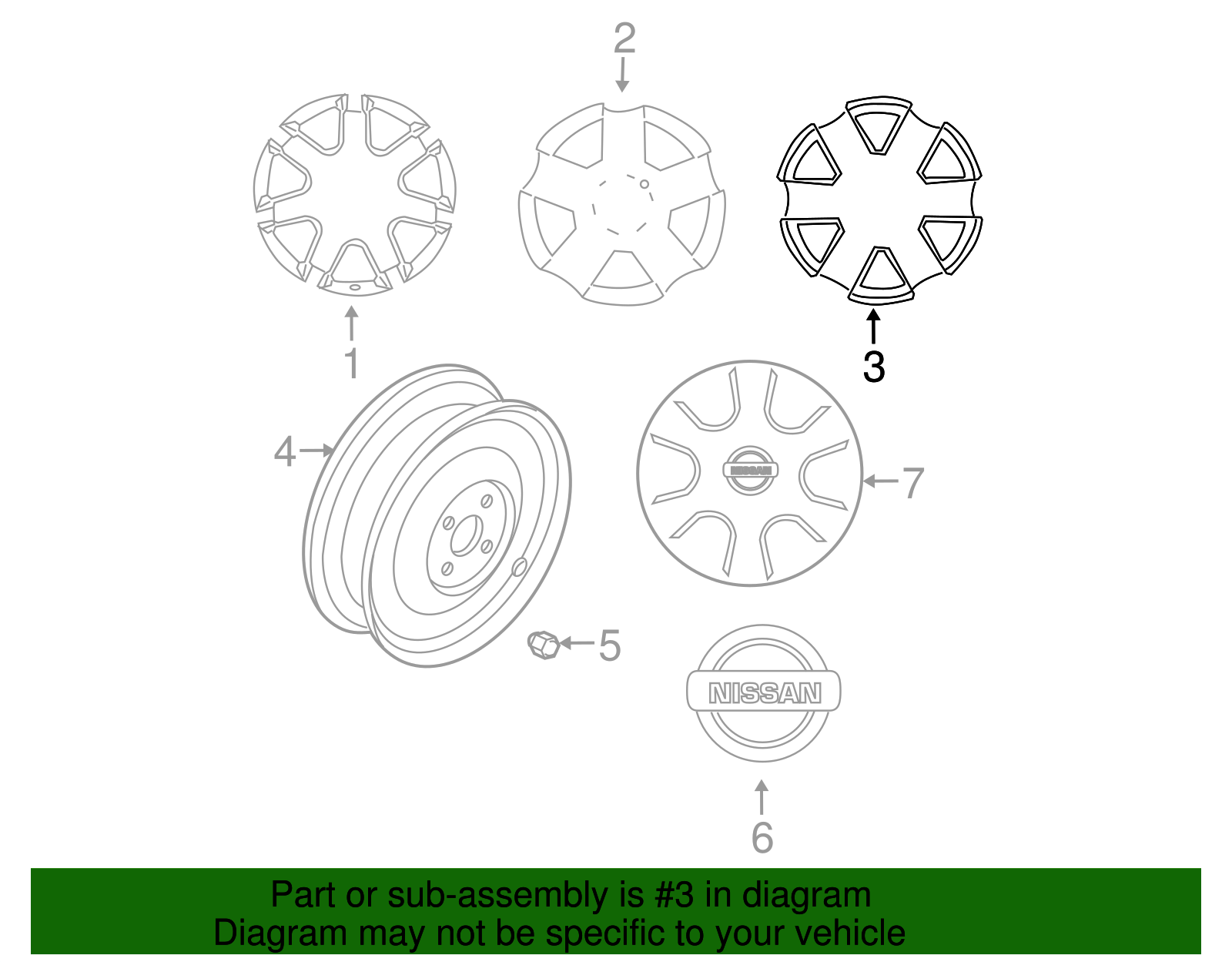 40300-9FF0A - 2011-2015 Nissan TITAN - Wheel, Alloy | Anicra Nissan Parts