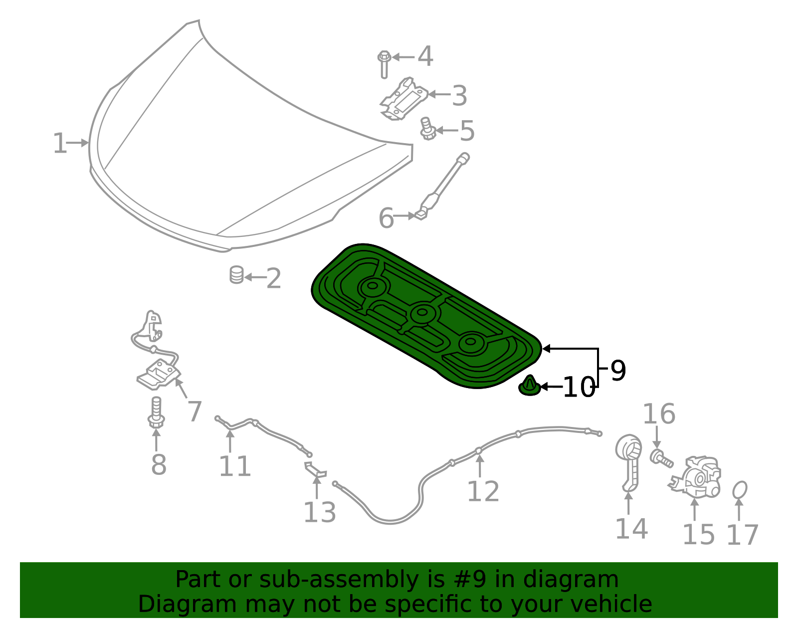 81125-S2000 - High-Quality Hood Insulation Pad for 2019-2023 Hyundai ...