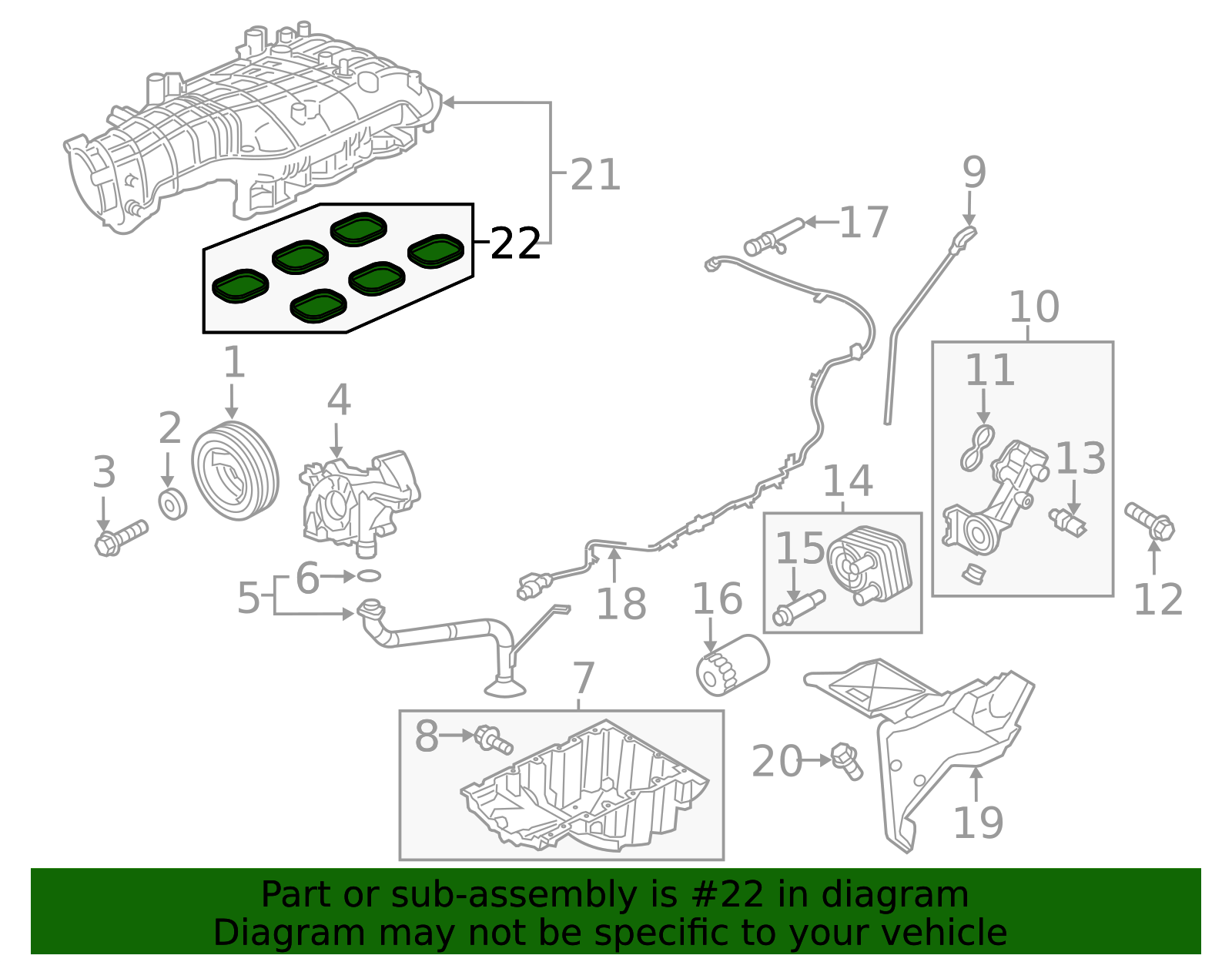 HL3Z-9H486-A - Manifold Gasket 2017-2025 Ford | Ford Parts Direct