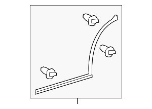 2008-2013 Toyota Highlander Lower Weather-Strip 67887-0E040 | OEM Parts ...