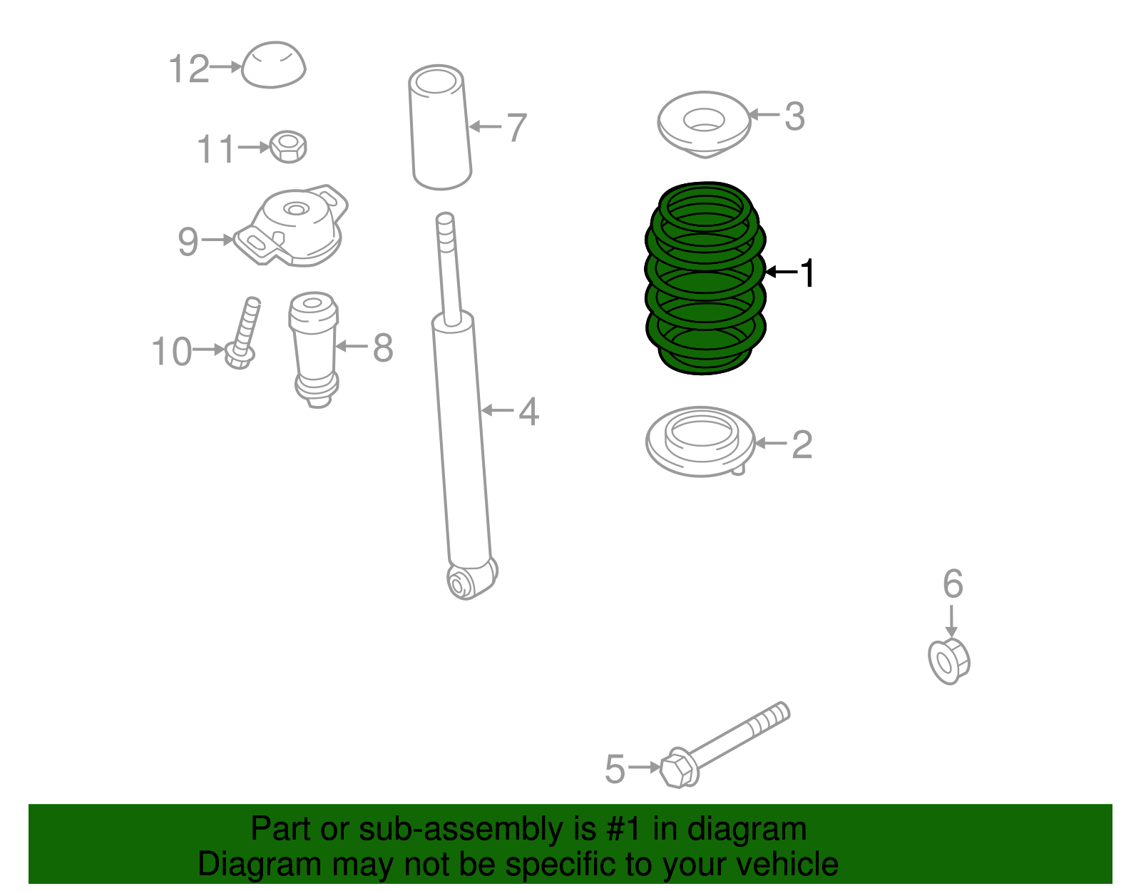 5Q0-511-115-FG - 2017-2023 Volkswagen GTI - Coil Spring | Order Euro Parts