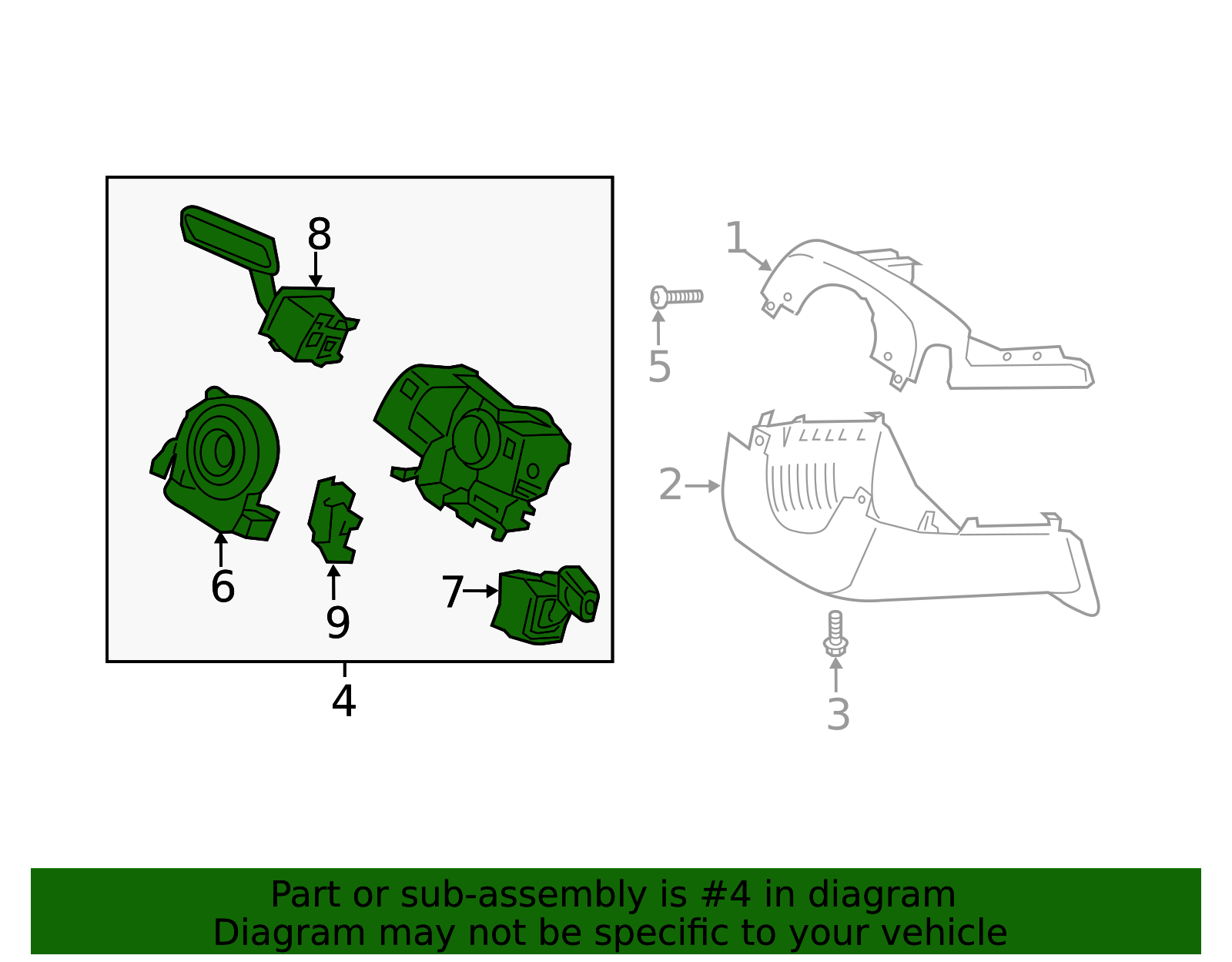 OEM Ford Column Housing For 2023-2025 Lincoln Corsair - Part No. PJ7Z ...