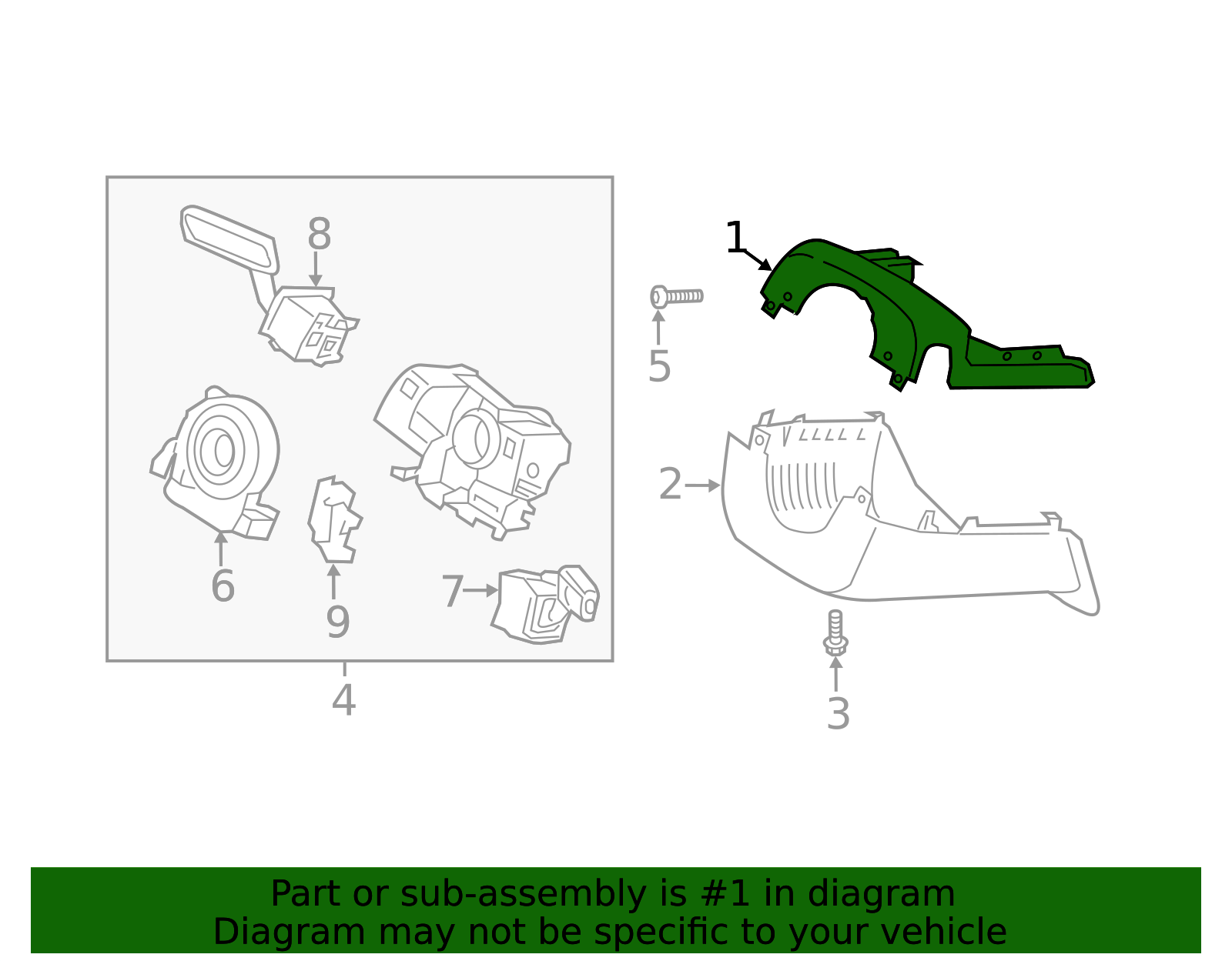 2020-2025 Lincoln Corsair Shroud Assembly Steering Column LJ7Z-3530-AD ...