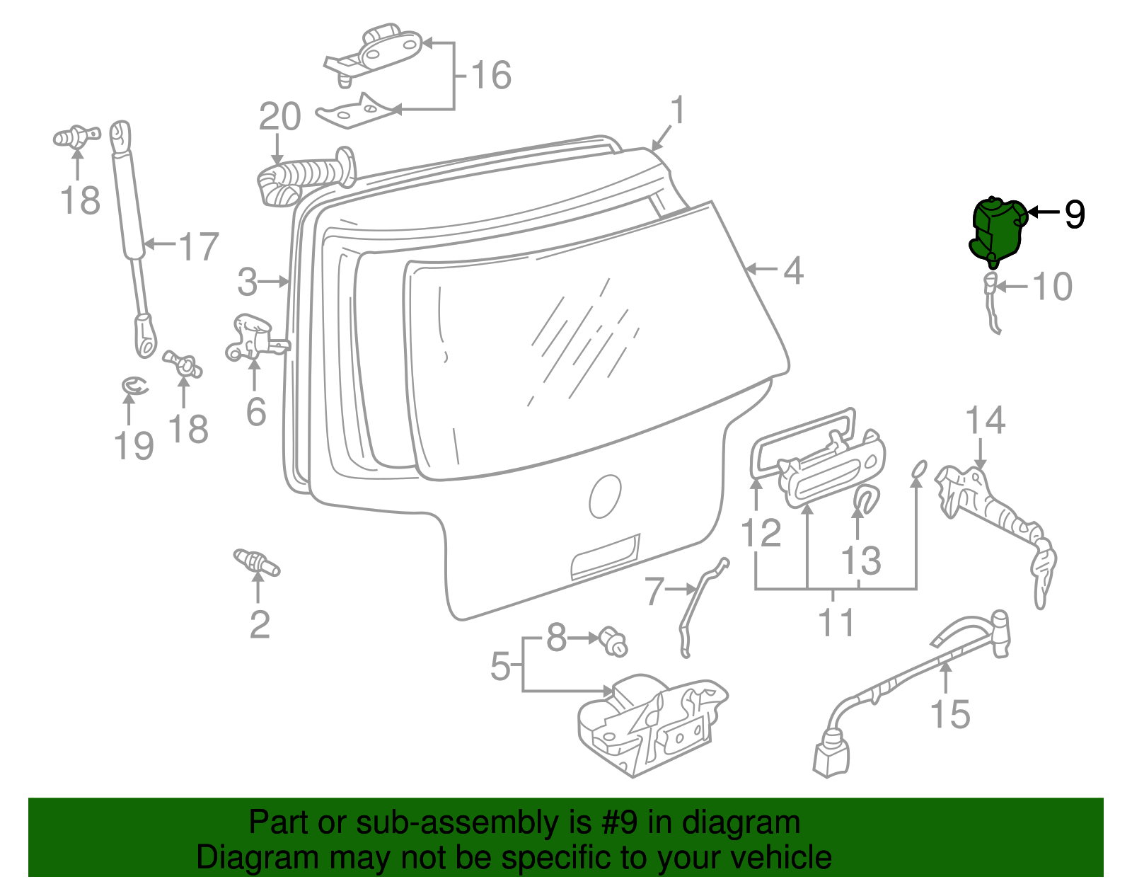 1998-2007 Volkswagen Trunk Lock Actuator Motor 1M0-959-781-A | OEM ...