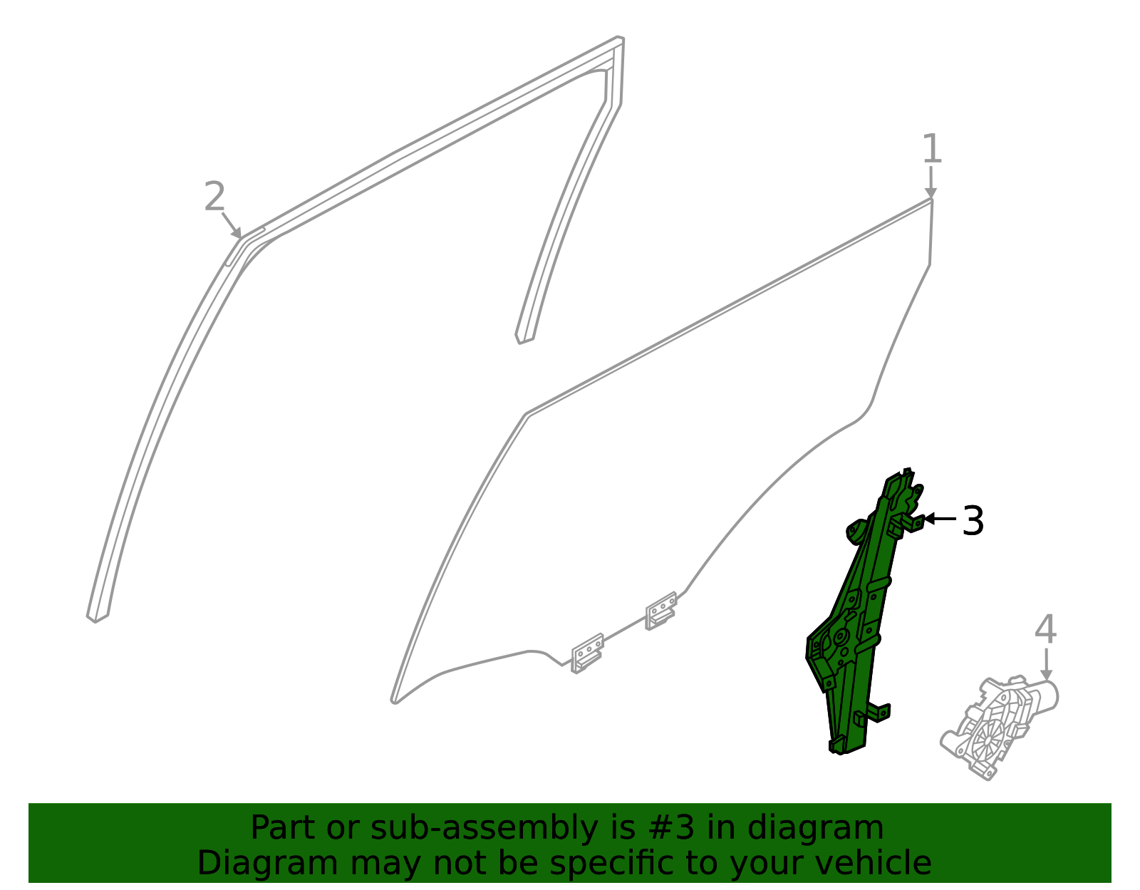 Window Regulator 82721-6RA0A | Nissan Parts Central
