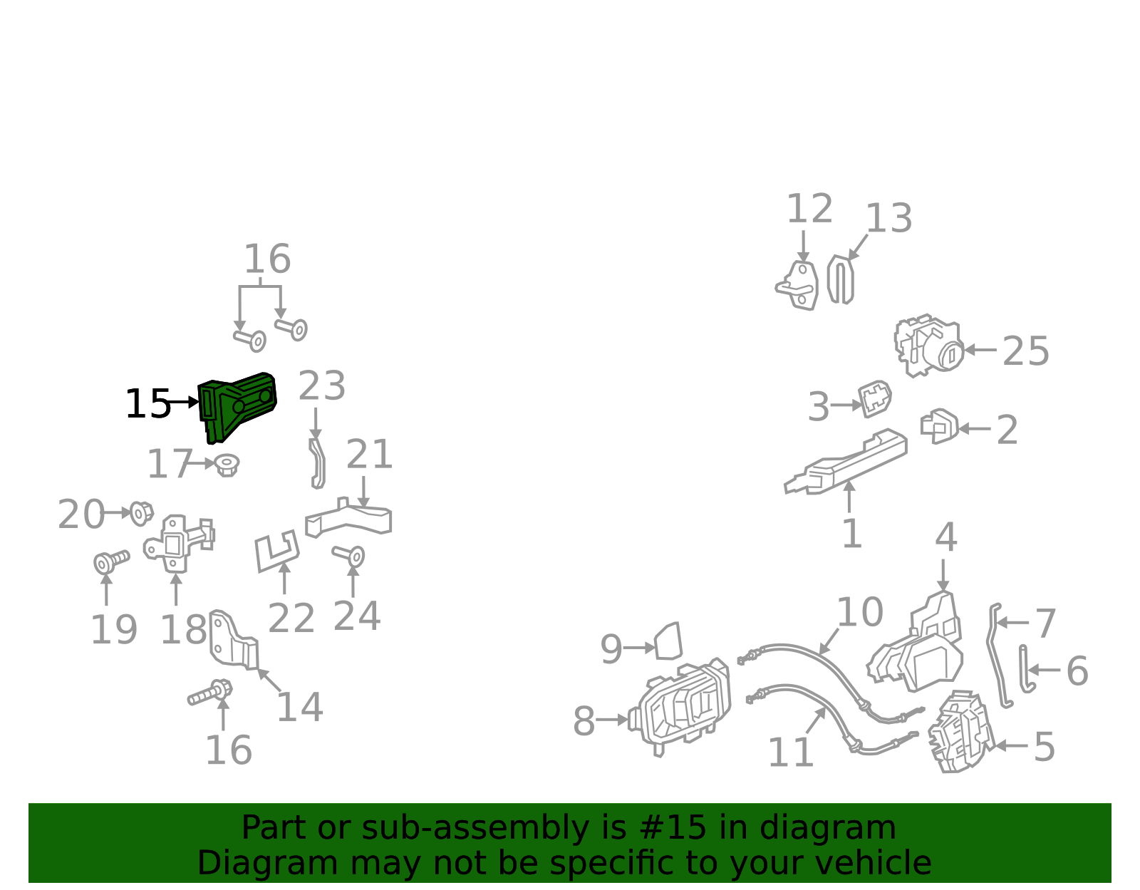 2018-2025 Jeep Door Hinge 68302124AF | Mopar Parts Canada