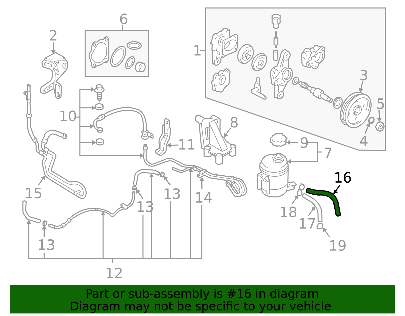 2003-2008 Hyundai Tiburon Suction Hose 57530-2C400 | MotorMotor