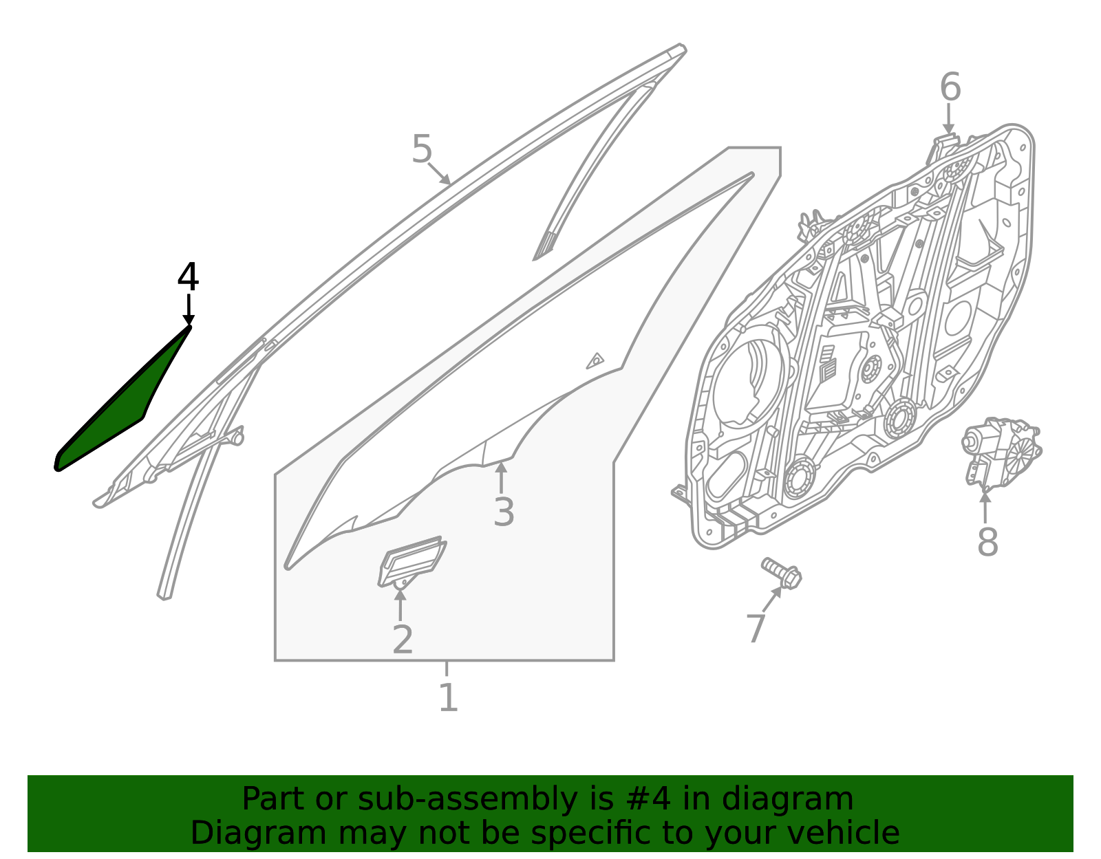 82440-L2500 - Fixed Glass 2025 Kia K5 | Kia.Parts Store