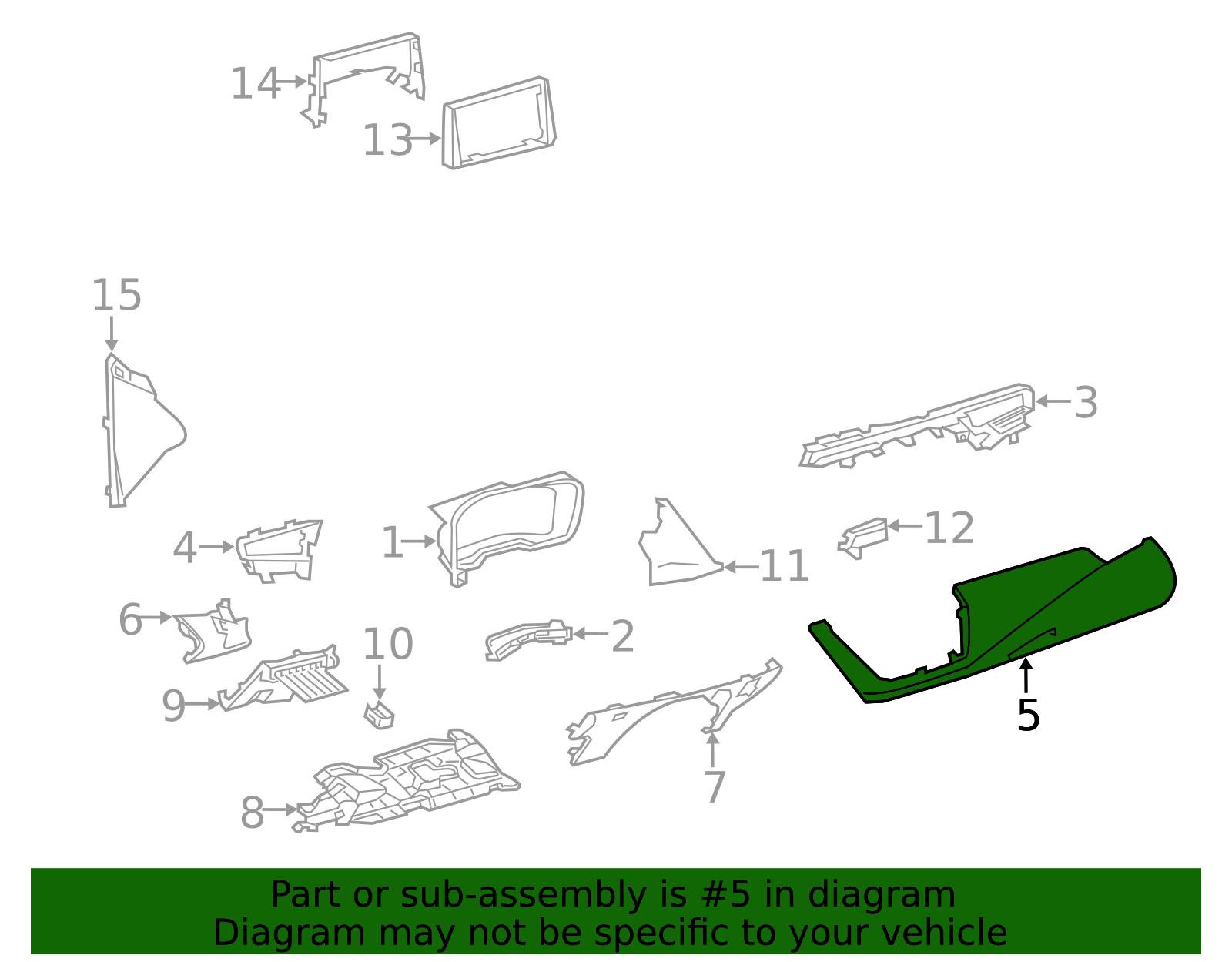 2020-2025 Toyota Corolla Finish Panel 55470-02480-B1 | Toyota Parts Center