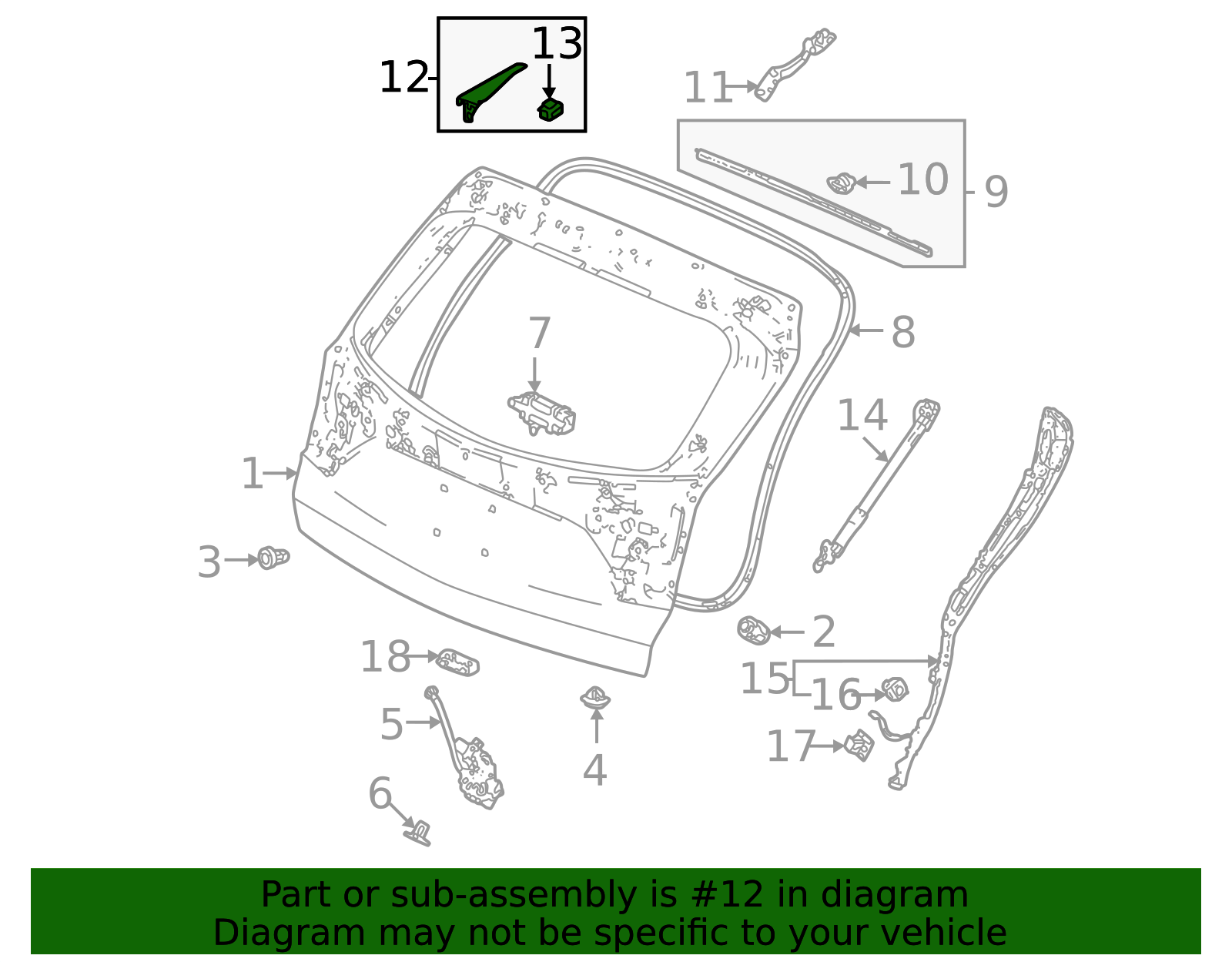 74835-TYA-A00 - High-Quality Hinge Cover for 2022-2025 Acura MDX ...