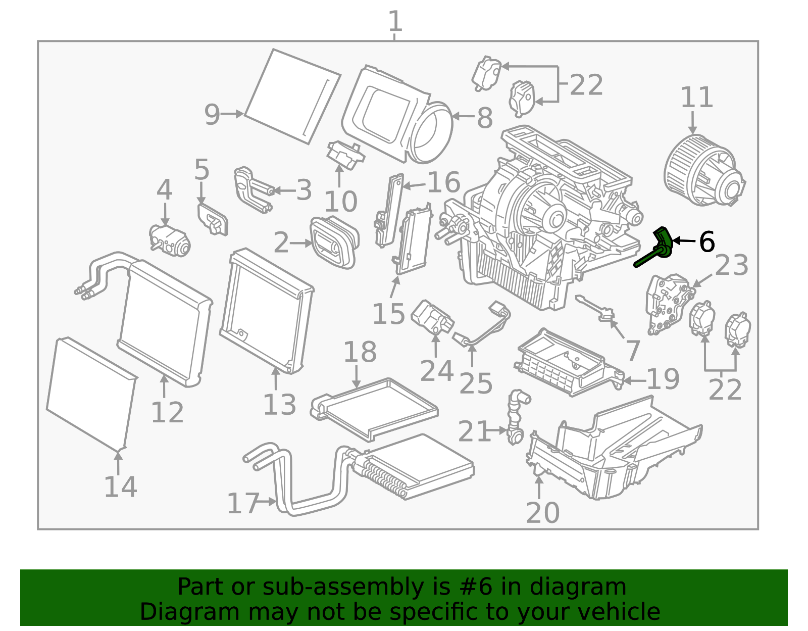 Genuine OEM Ford Part - A/C Evaporator Temperature Sensor FV6Z-19C734-B ...