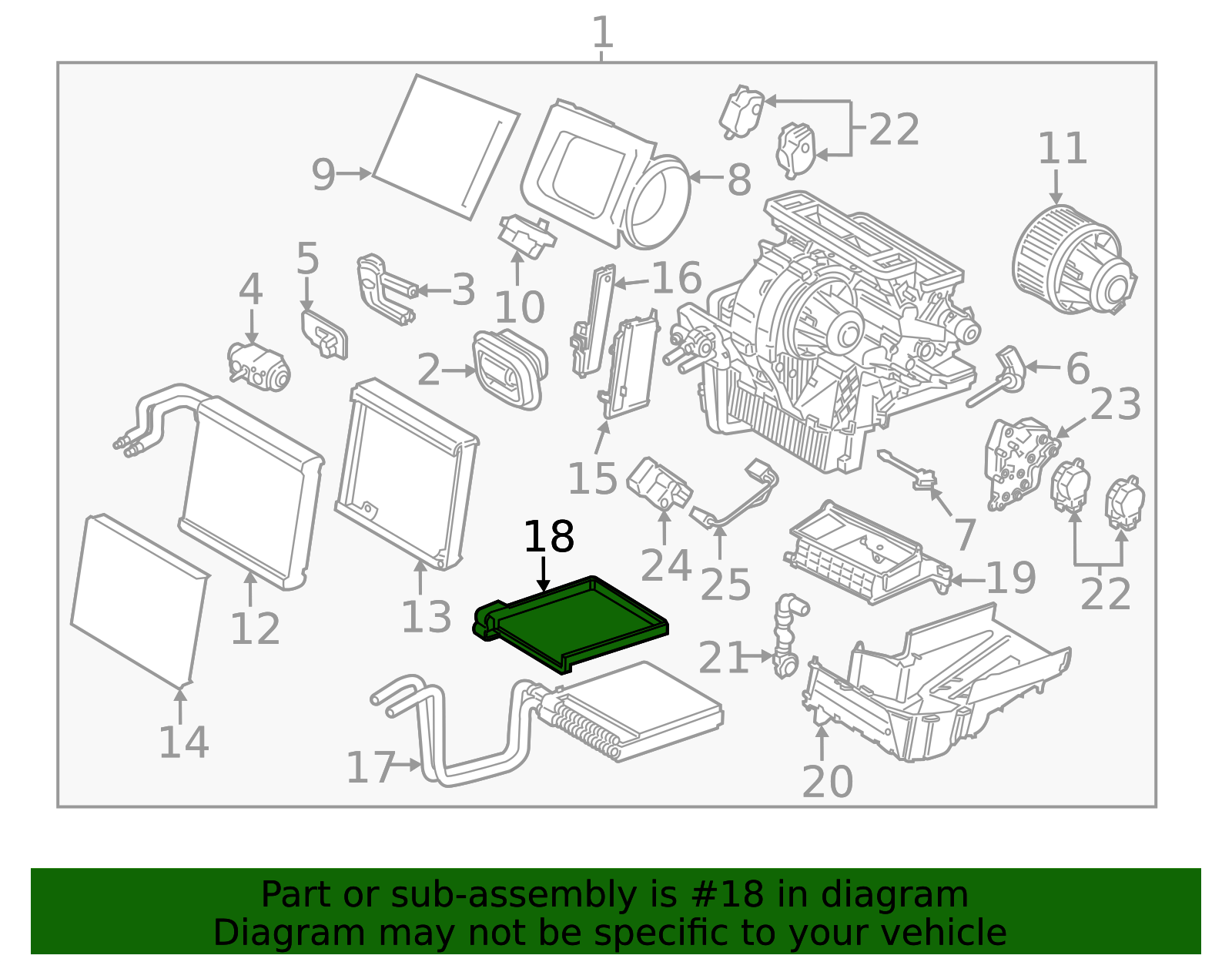 2017-2019 Ford Heater Core Seal GV6Z-18658-A | Awesome Parts Ford