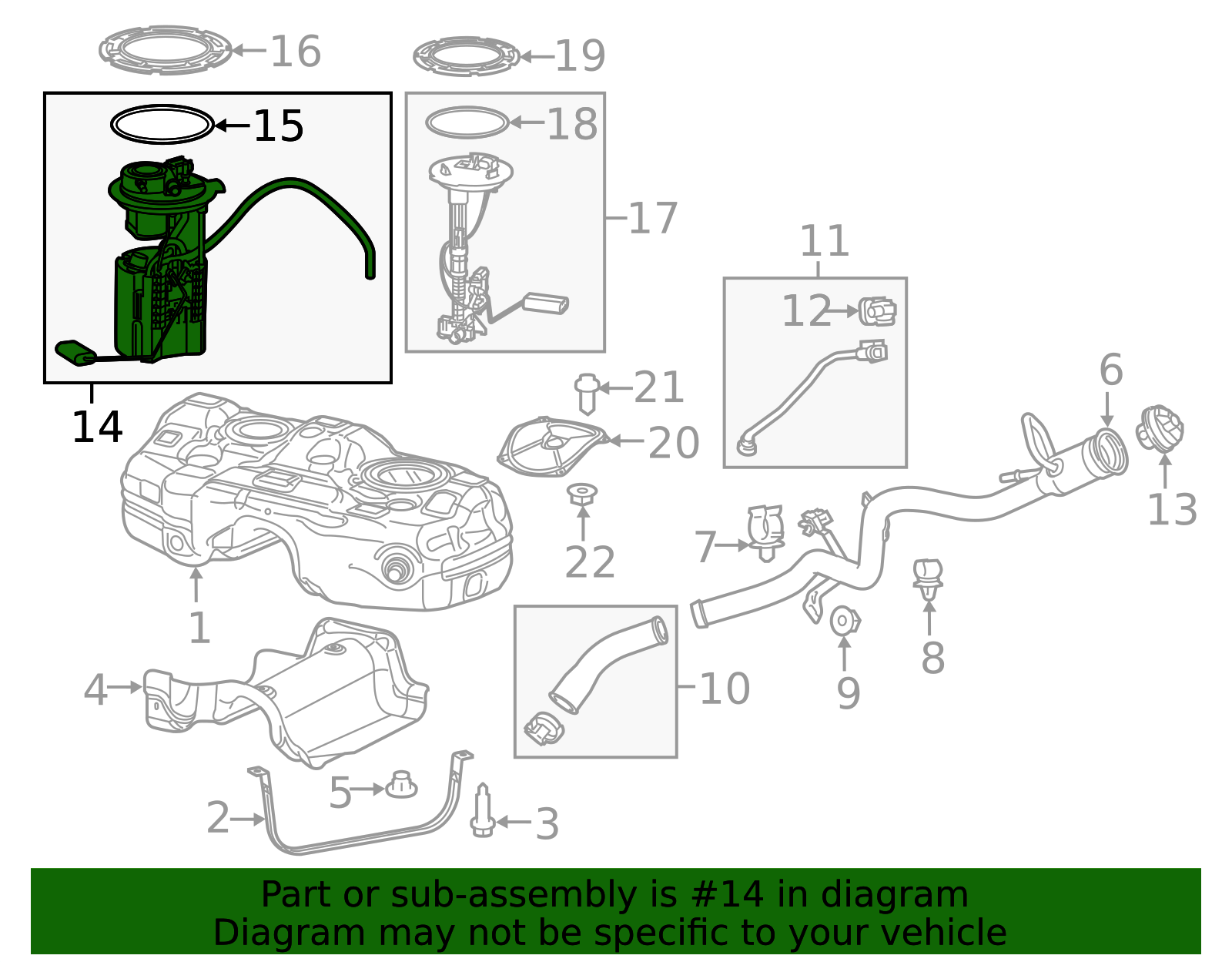 2018-2023 Jeep Cherokee Fuel Pump 68656935AA | Mopar Parts Canada