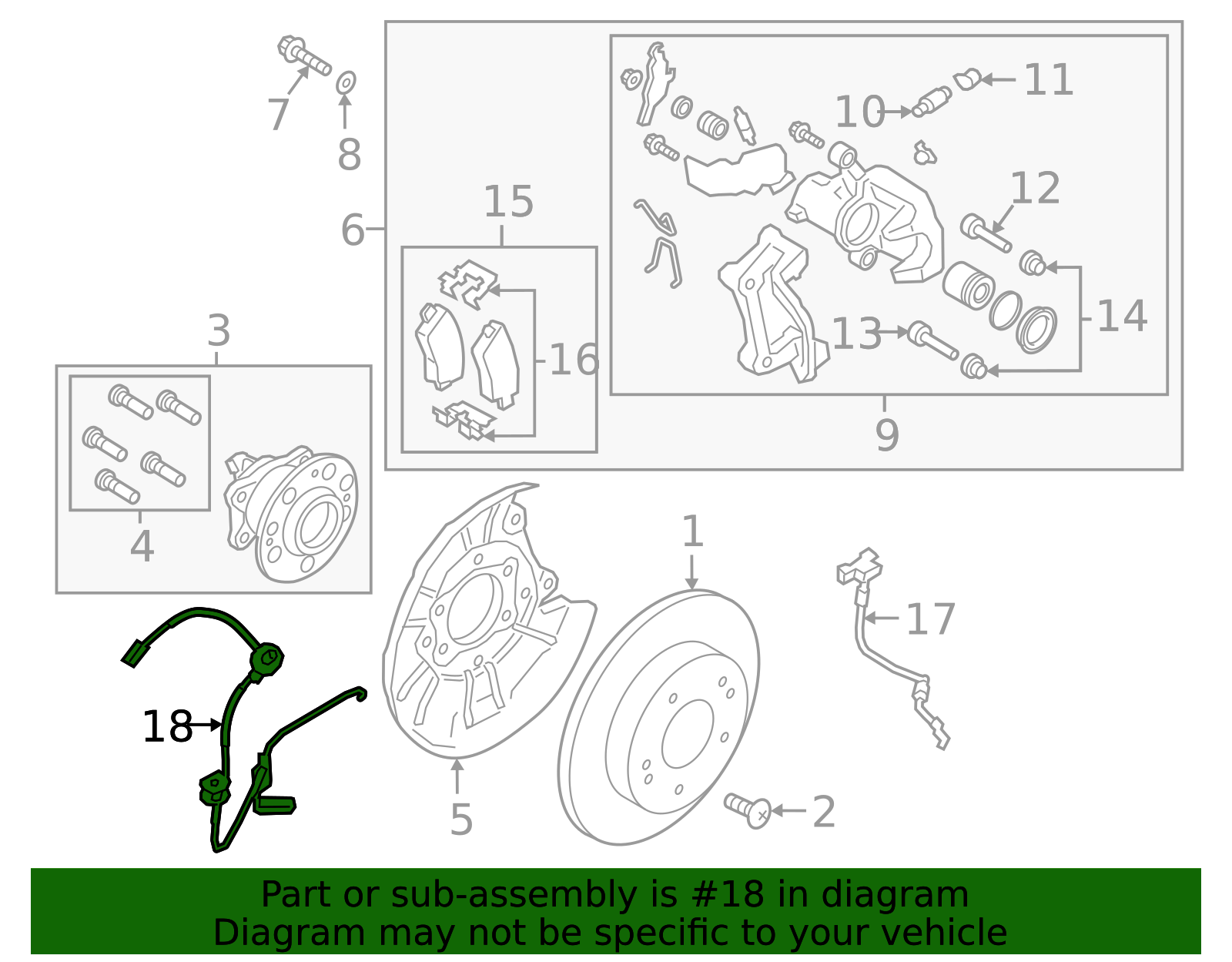 2019-2021 Kia Forte Rear Speed Sensor 58950-M6000 | OEM Parts Online