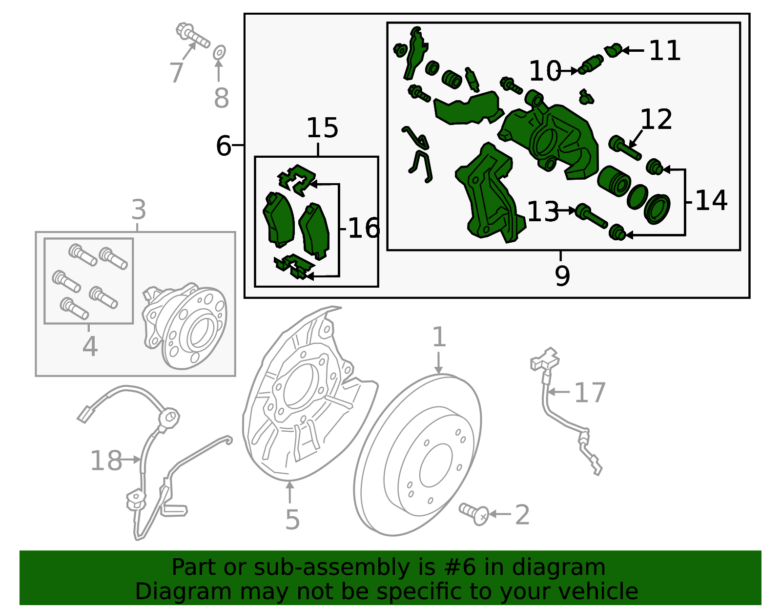 2019-2024 Kia Forte Caliper Assembly 58210-M7300 | OEM Parts Online