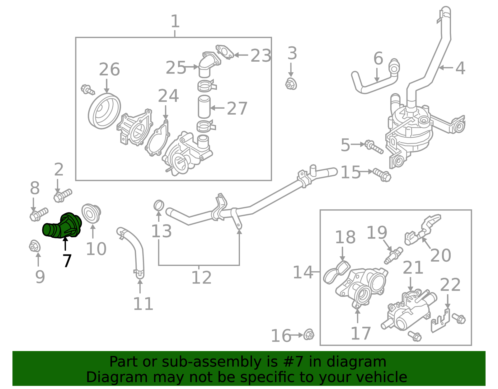 25631-03HA0 - Thermostat Housing 2017-2025 Kia Niro | Kia.Parts Store
