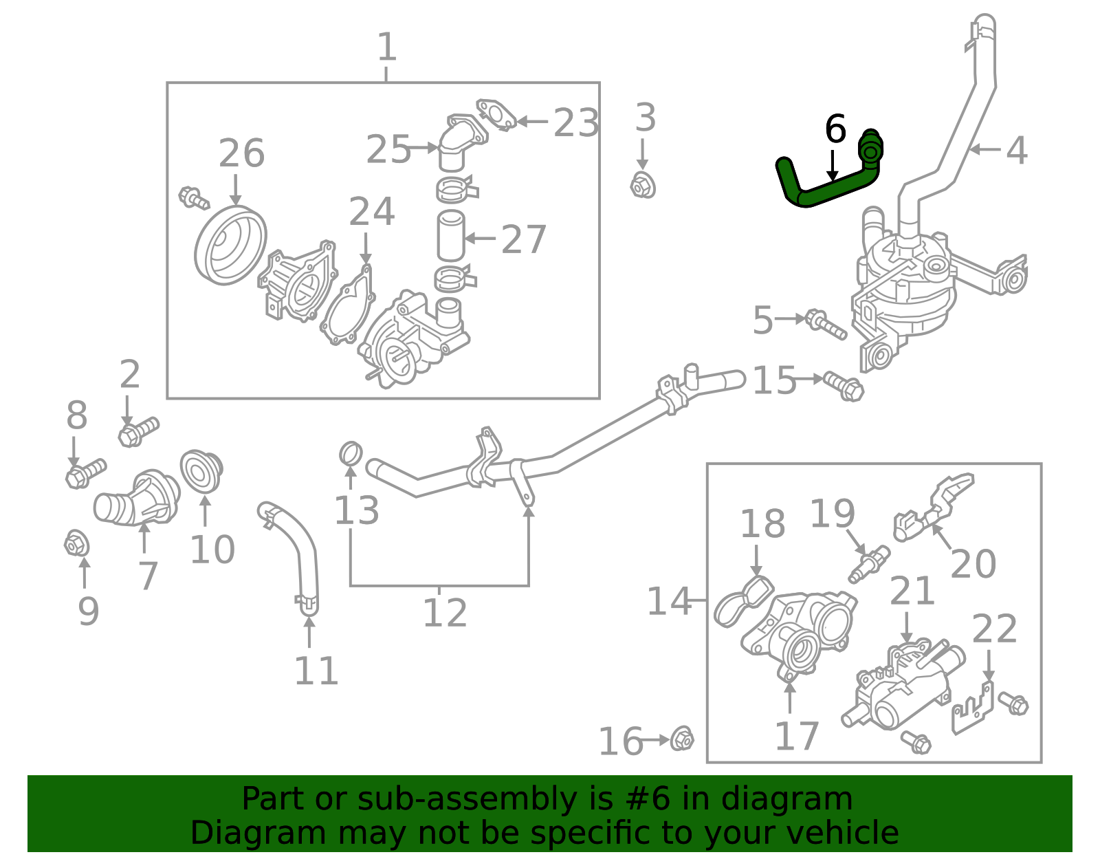 36930-2B001 - Inlet Hose 2017-2022 Kia Niro | Kia.Parts Store