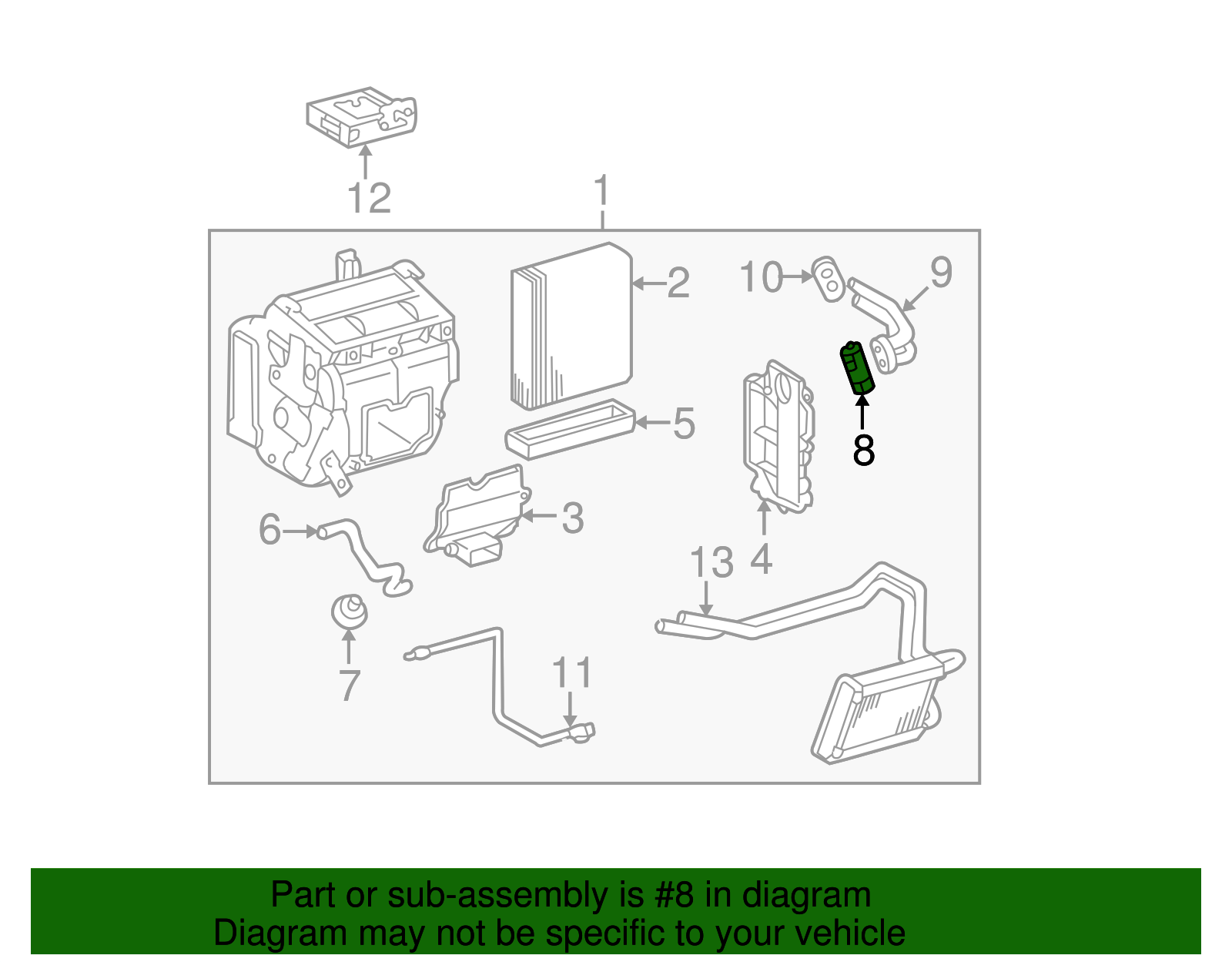 Genuine Toyota Expansion Valve part# 88515-42080 for 2001-2006 Toyota ...