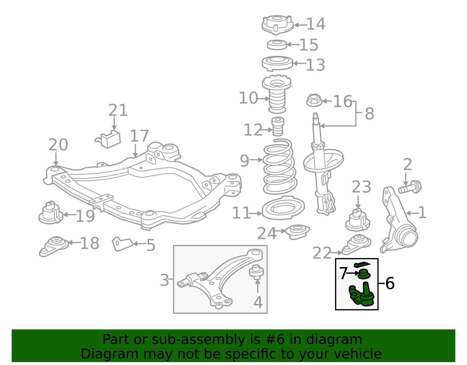 Genuine Toyota Ball Joint part# 43340-39605 for 2007-2011 Toyota Camry ...