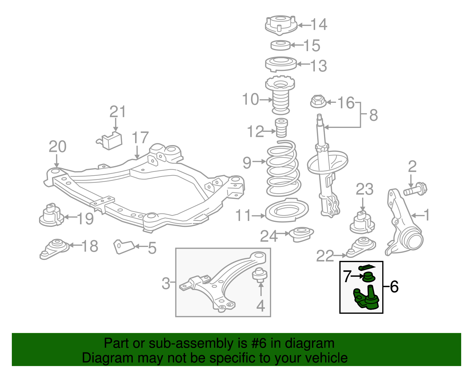 43340-39605 - Ball Joint - 2007-2011 Toyota Camry | Nucar Toyota of ...