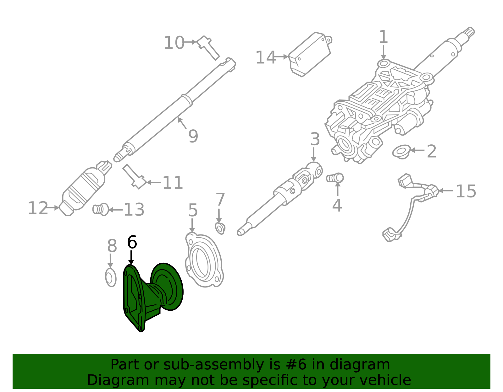 2016-2020 Cadillac CT6 Intermediate Steering Shaft Boot 23420878 ...