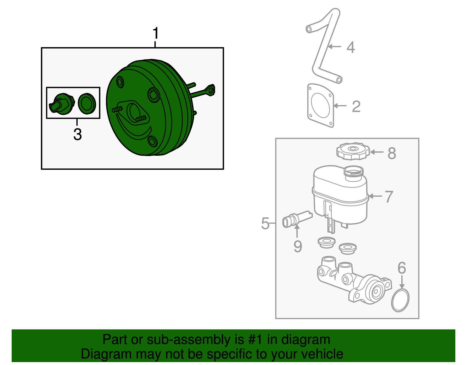 19432805 - 2012-2014 GM - Power Brake Booster Assembly | Partners Chevy