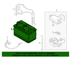 2022-2025 Genesis GV70 Battery 37110-CG820 | Hyundai OEM Parts Superstore