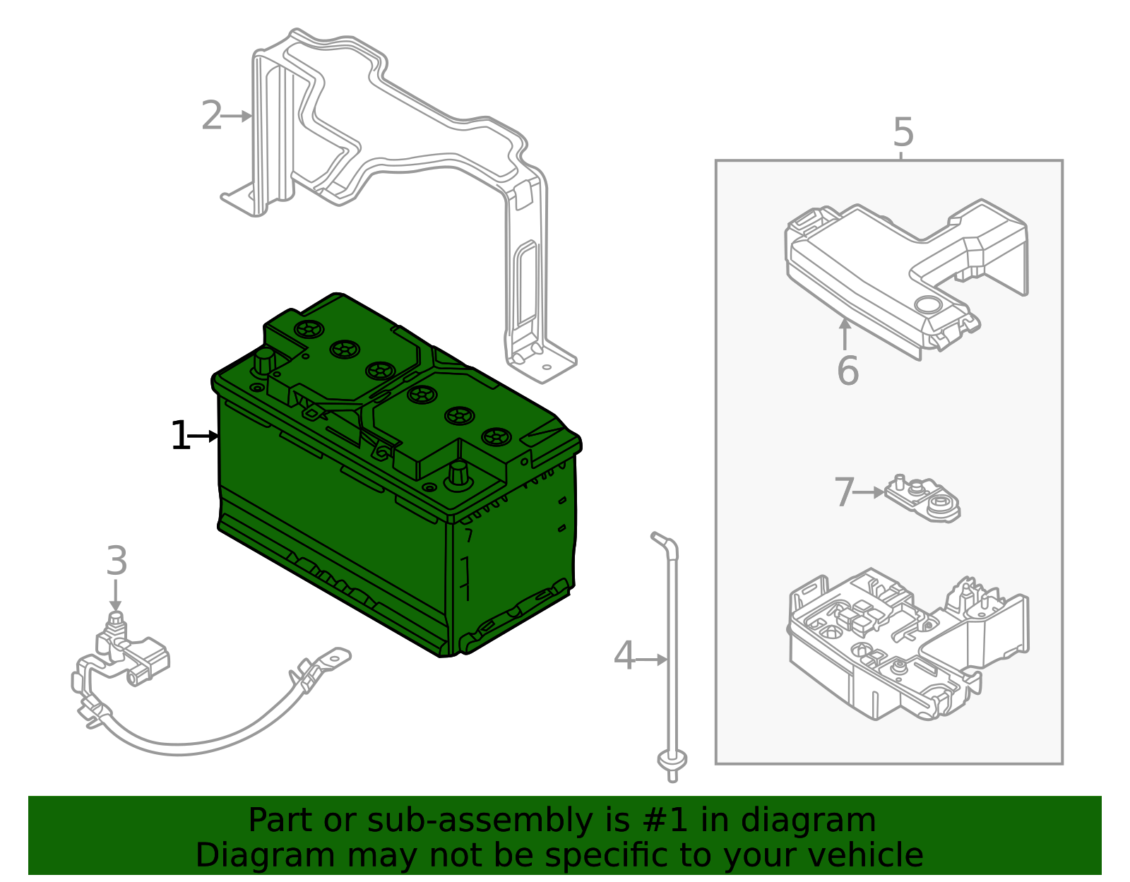 2022 Genesis GV70 Vehicle Battery 37110-AR820 | OEM Parts Online
