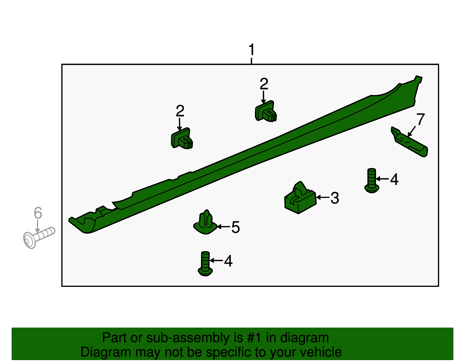 2011-2013 Kia Optima | Rocker Molding | 87751-2T000 | Kia Auto Parts