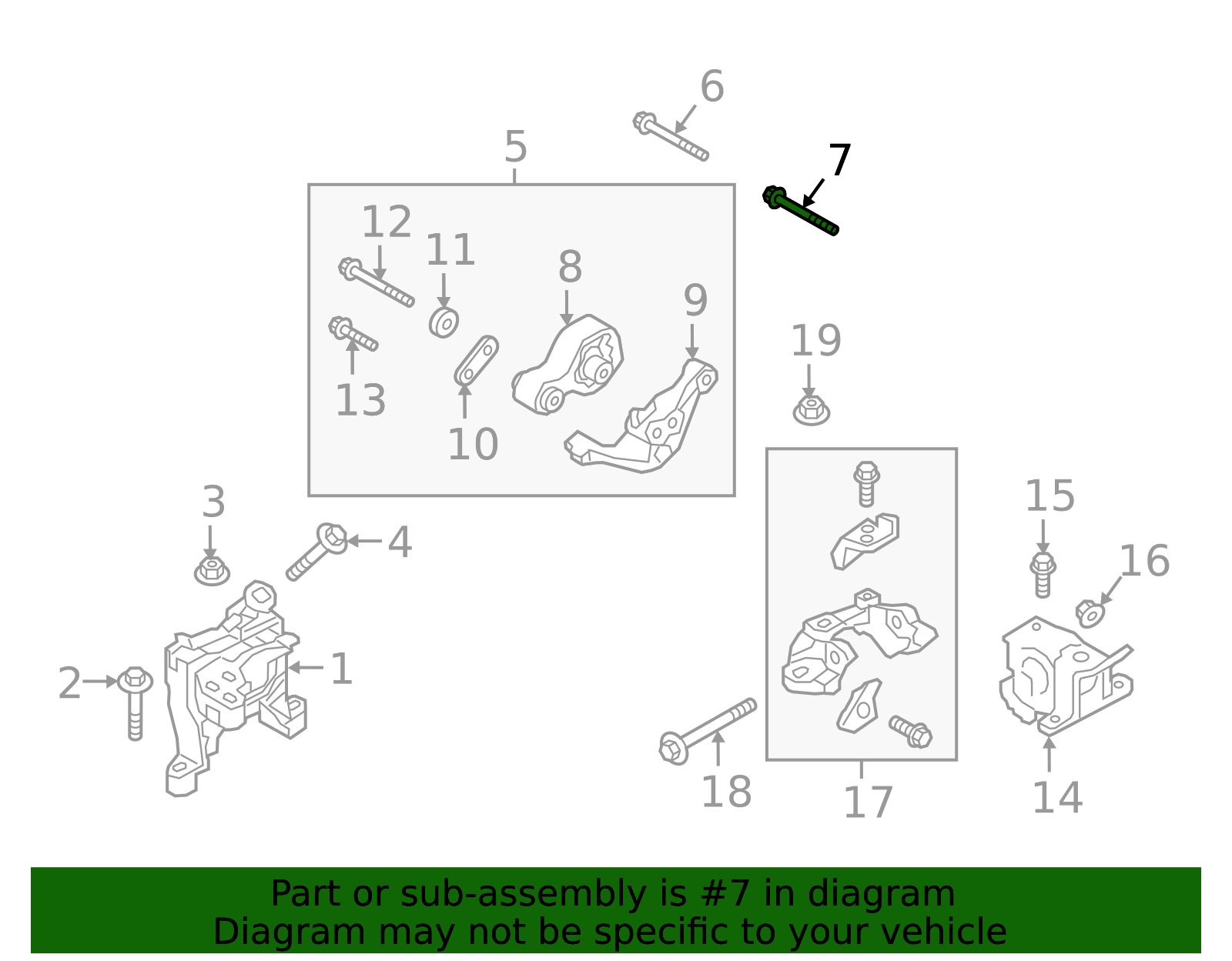 2013-2025 Mazda Torque Arm Mount Bolt 9YA0-21-454 | QuirkParts