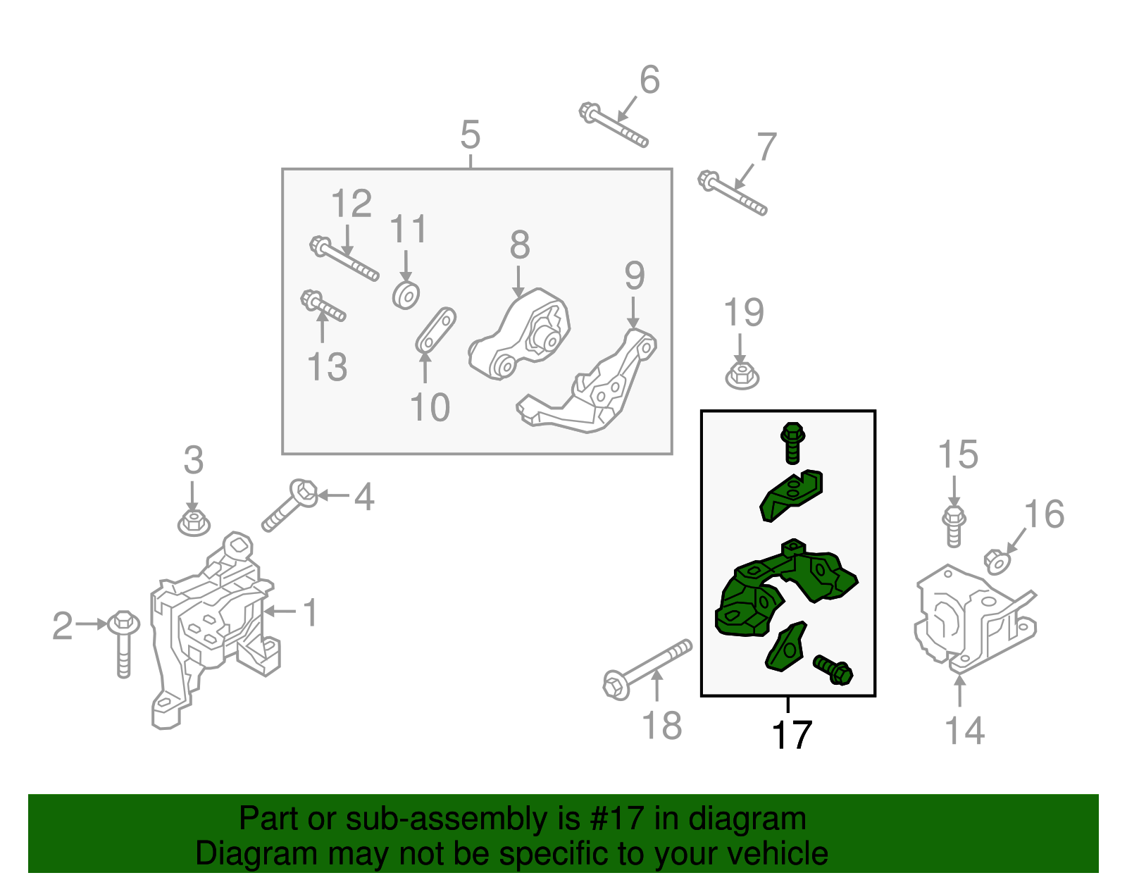 TK78-39-08YD - Trans Mount Bracket | Mazda Parts Factor