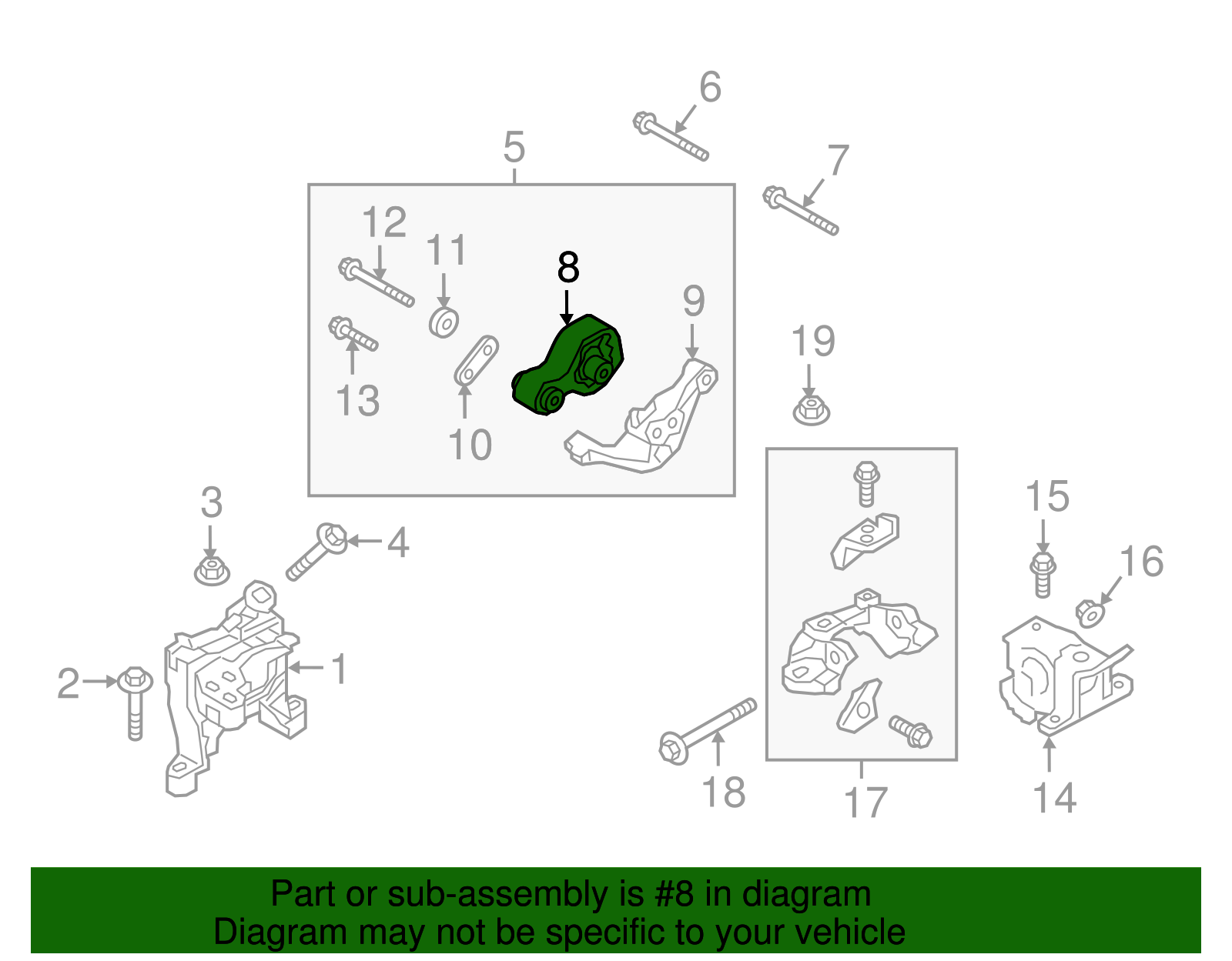 2016-2023 Mazda CX-9 Mount TK78-39-040 | Mazda Parts Deals