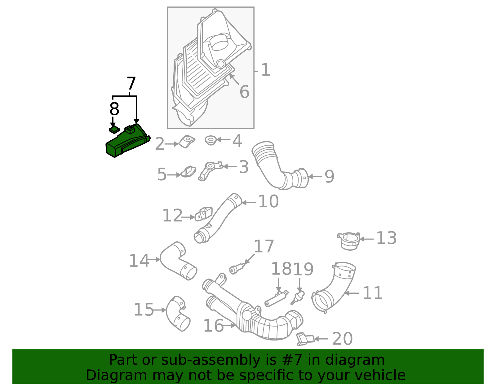 13-71-8-095-802 - 2021-2024 BMW - Inlet Duct | BMWPartsHub